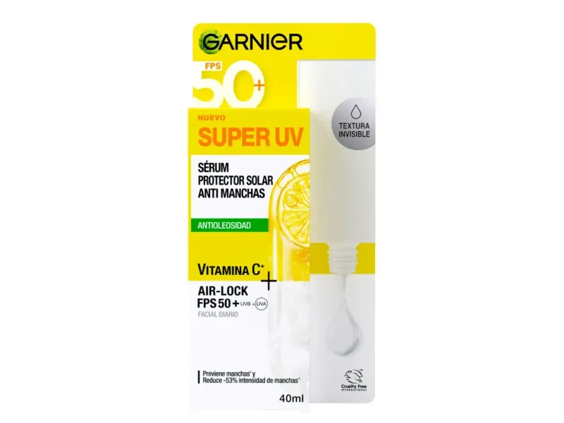 Comprar Super UV Sérum Garnier Protector Solar Fluido Invisible FPS50 ...