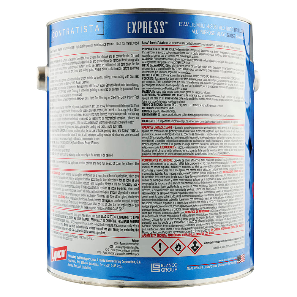 Comprar Esmalte alquidíco Lanco express aceite deep -Galón | Walmart ...