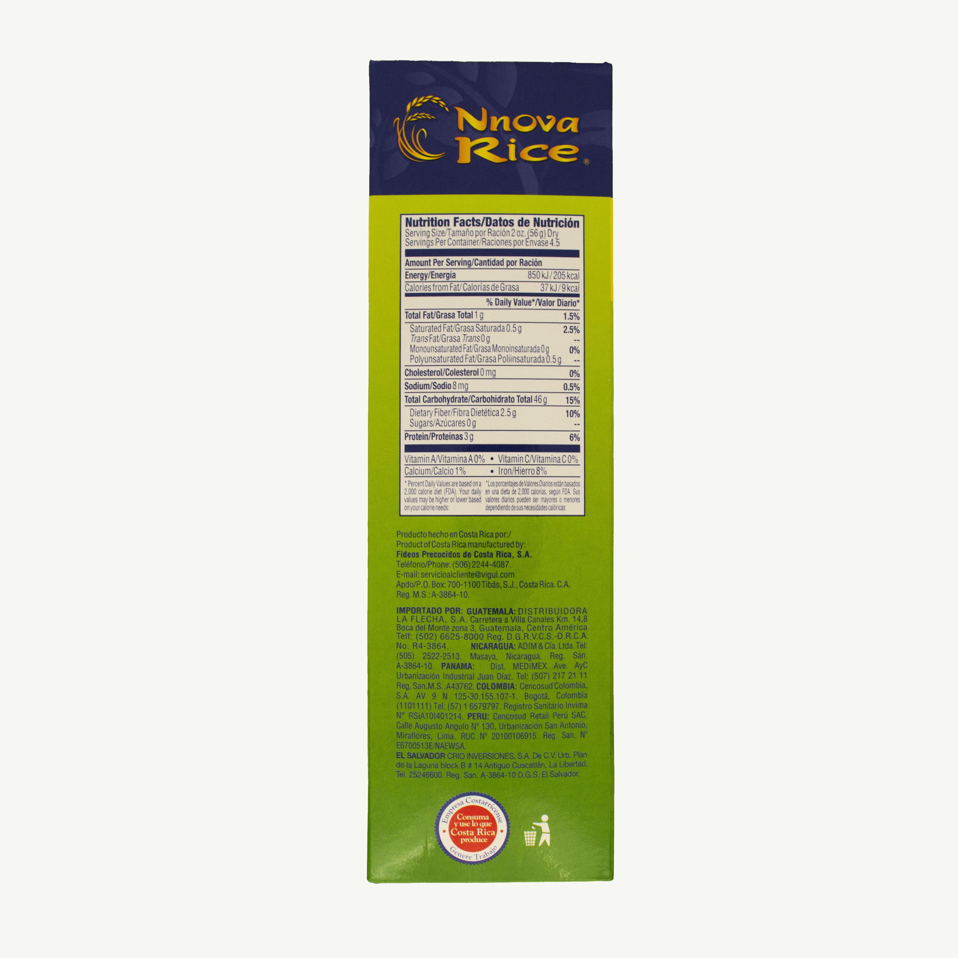 Pasta Nnova Rice Larga Cabello Caja - 250gr