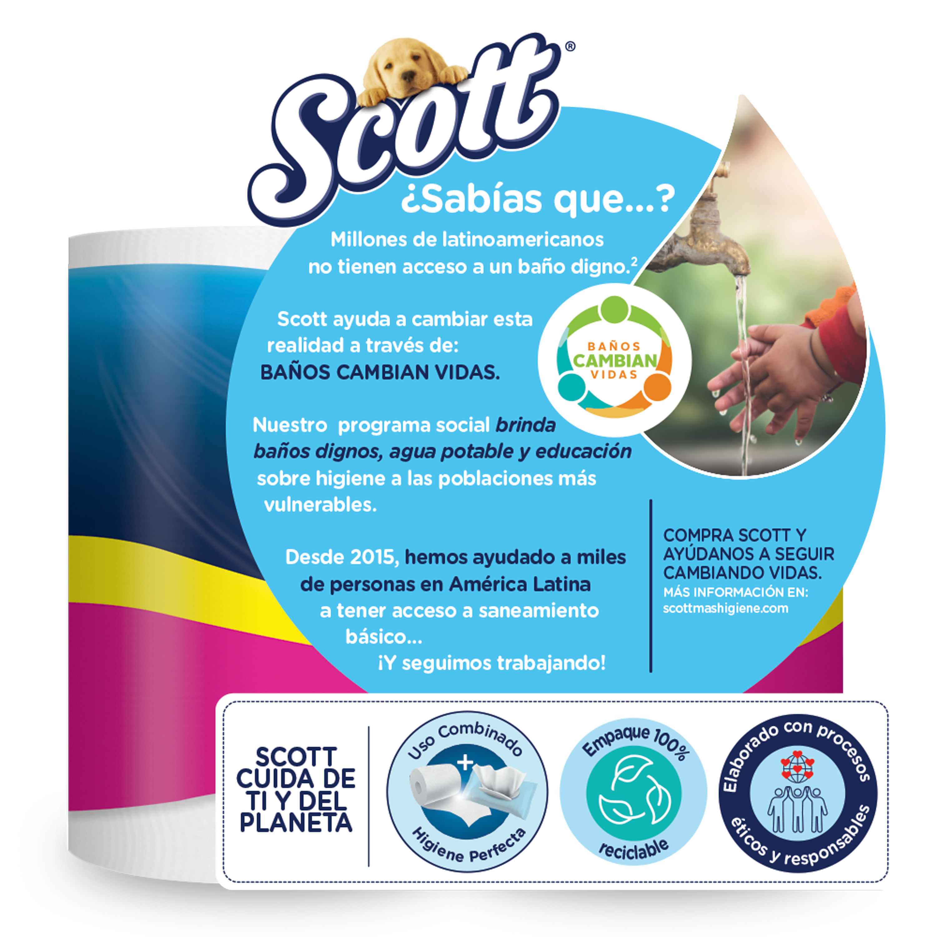Comprar Papel Higiénico Scott Rindemax Doble Hoja - 6 Rollos | Walmart ...