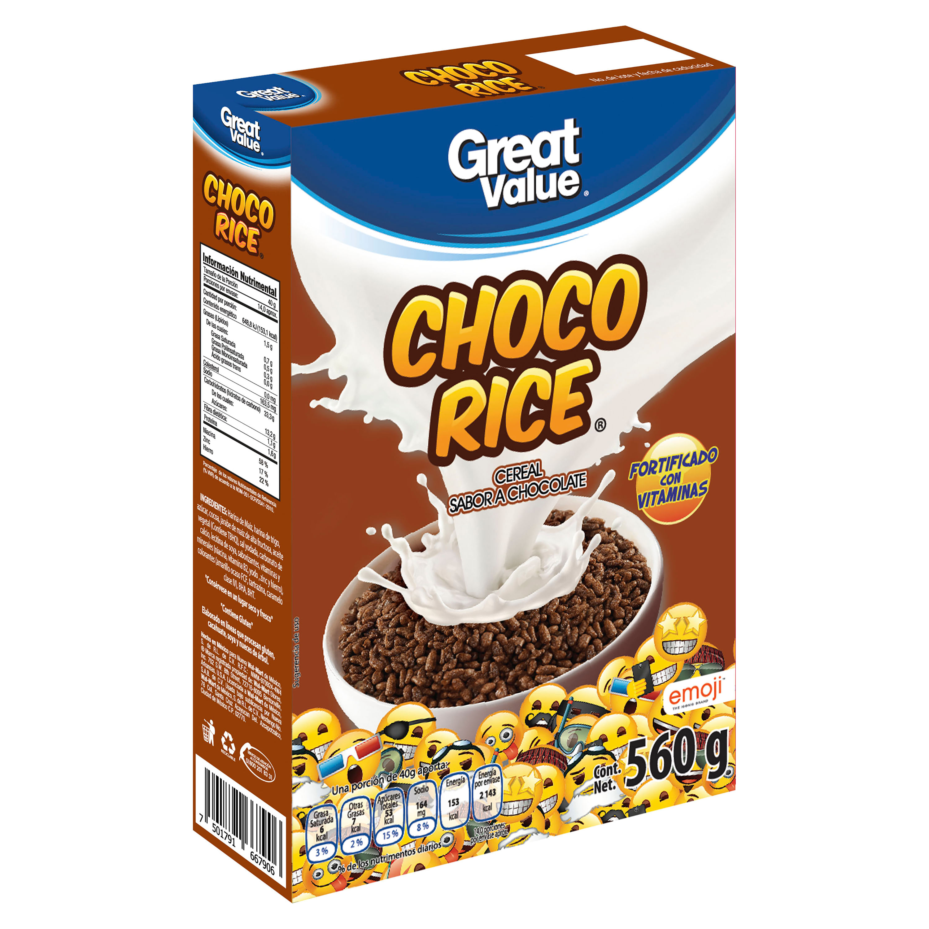 Cereal Great Value Choco Rice - 560gr