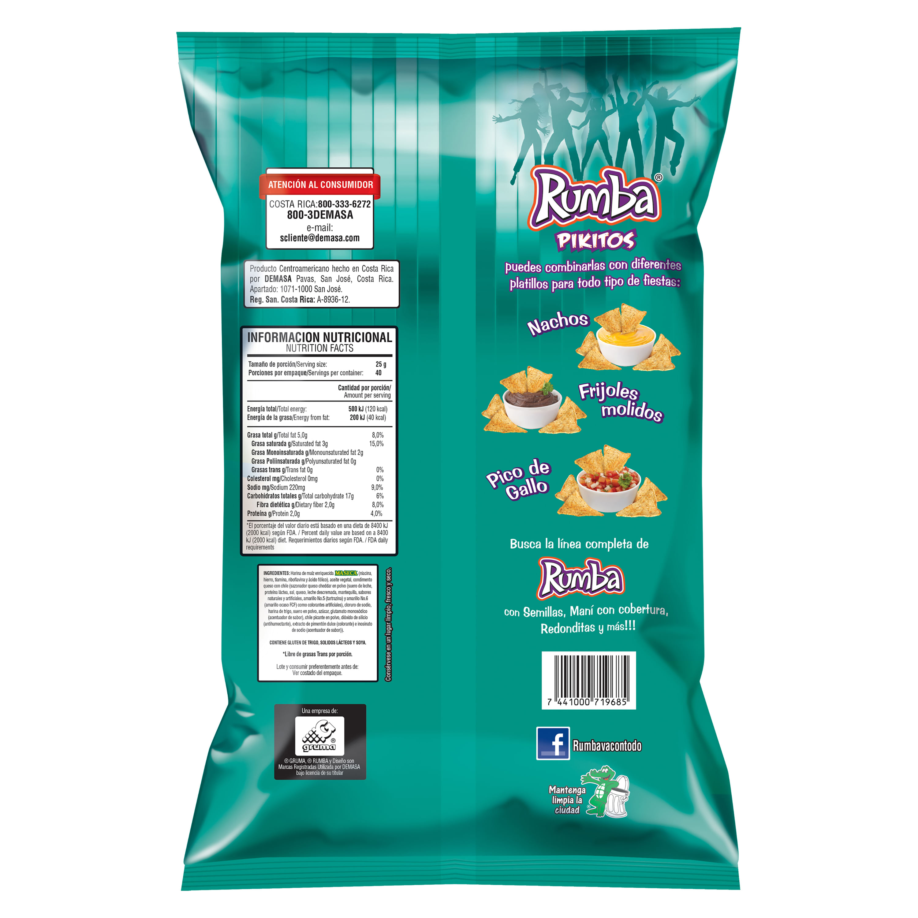 Comprar Pikitos Rumba Familiar - 1000gr | Walmart Costa Rica ...