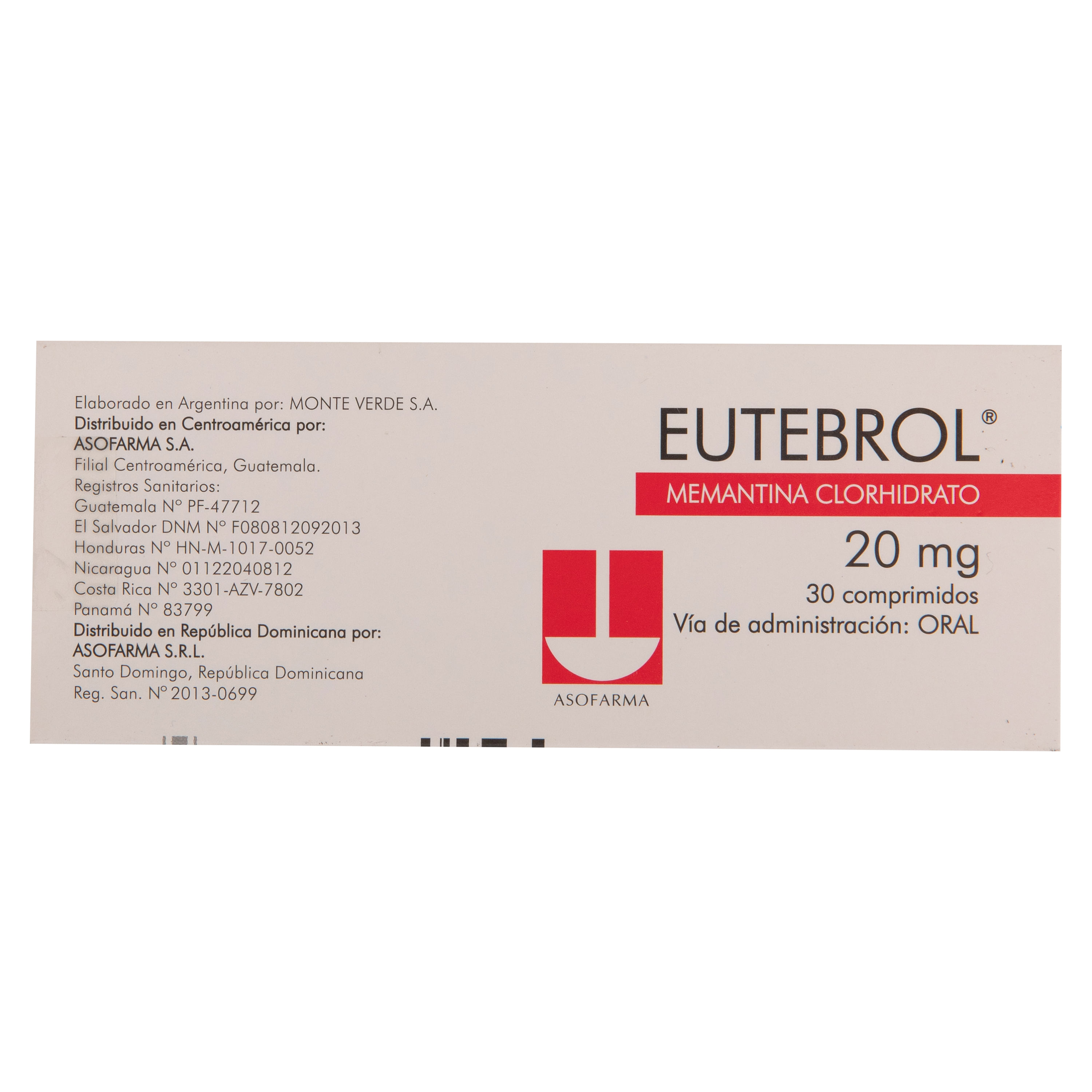 Comprar Tabletas EUTEBROL X30 - 20mg | Walmart Costa Rica - Walmart ...