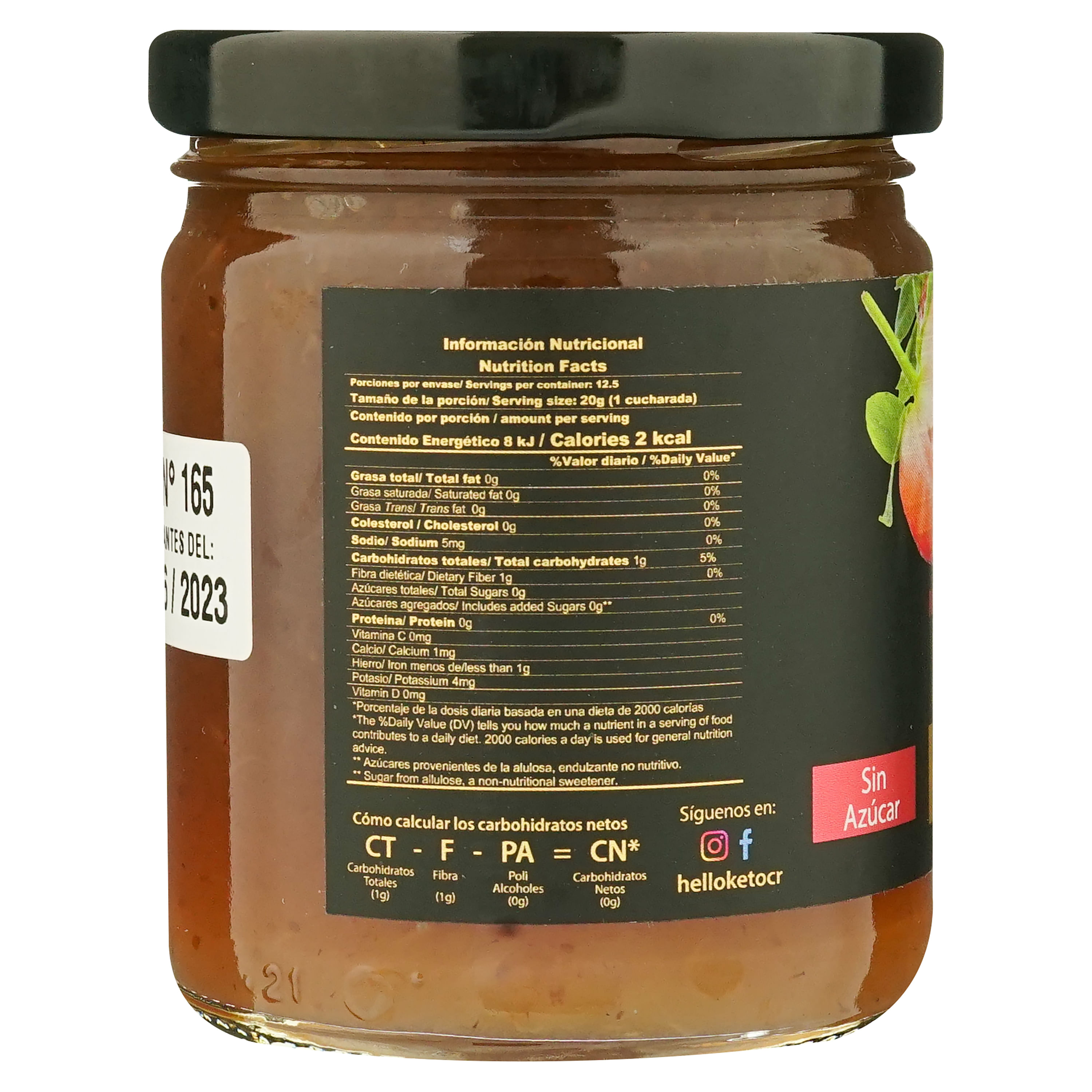 Mermelada Hello Keto Fresa -280gr