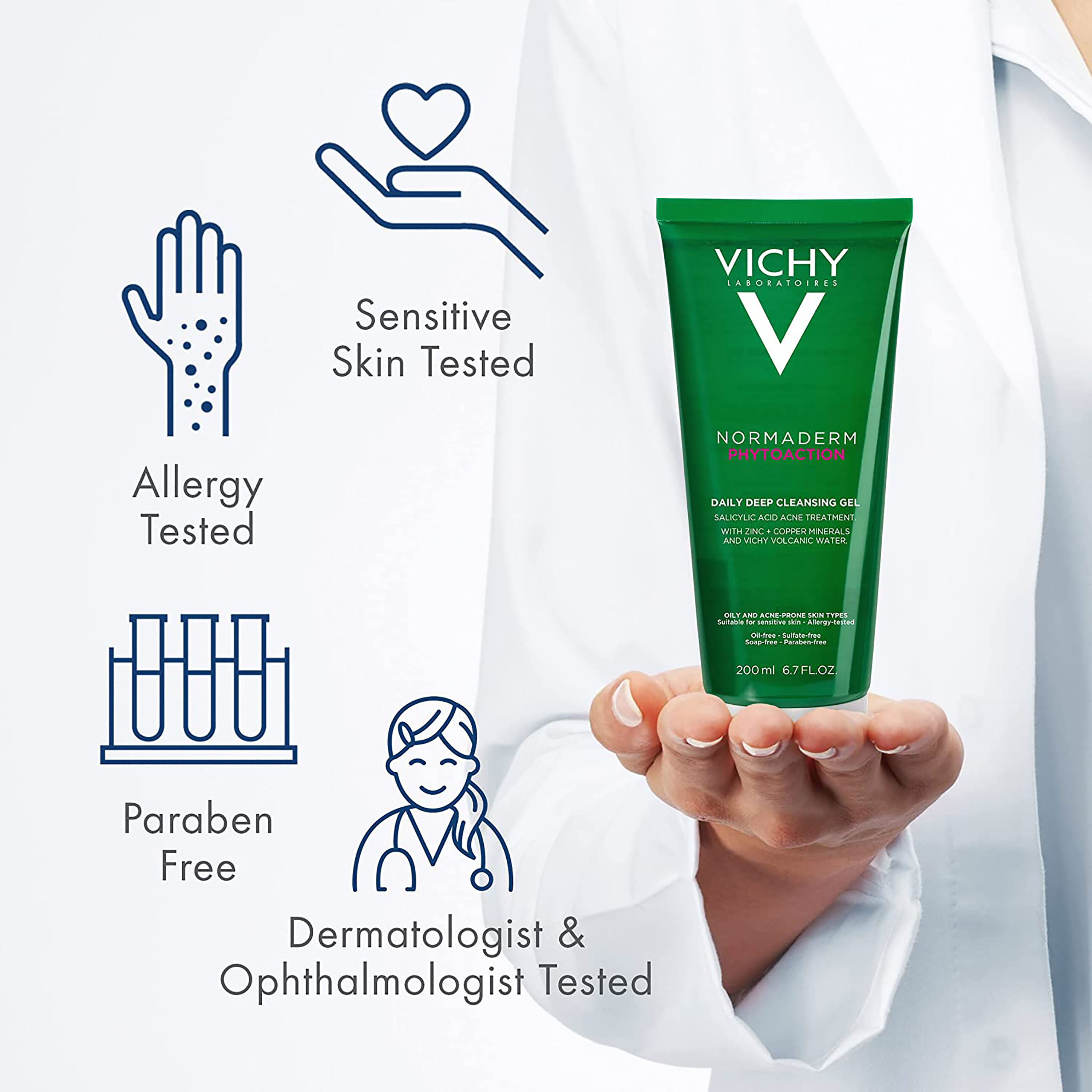 Gel Limpiador Vichy para piel con Imperfecciones Normaderm ...
