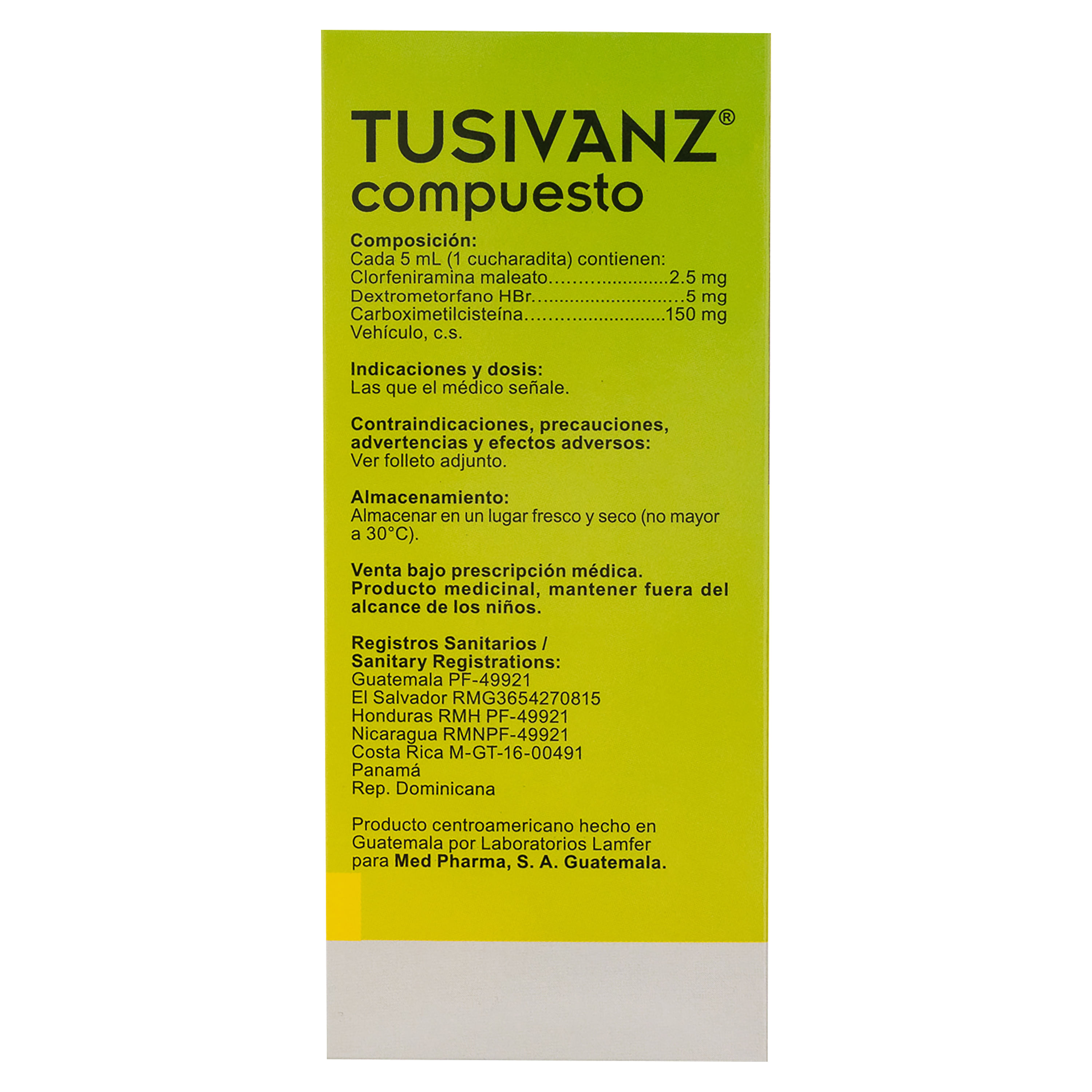 Comprar Tusivanz Compuesto 120 ml | Walmart Costa Rica - Maxipalí ...