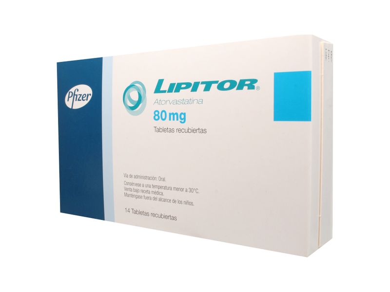 S-Lipitor Pfizer 80 Mg 14 Tabletas