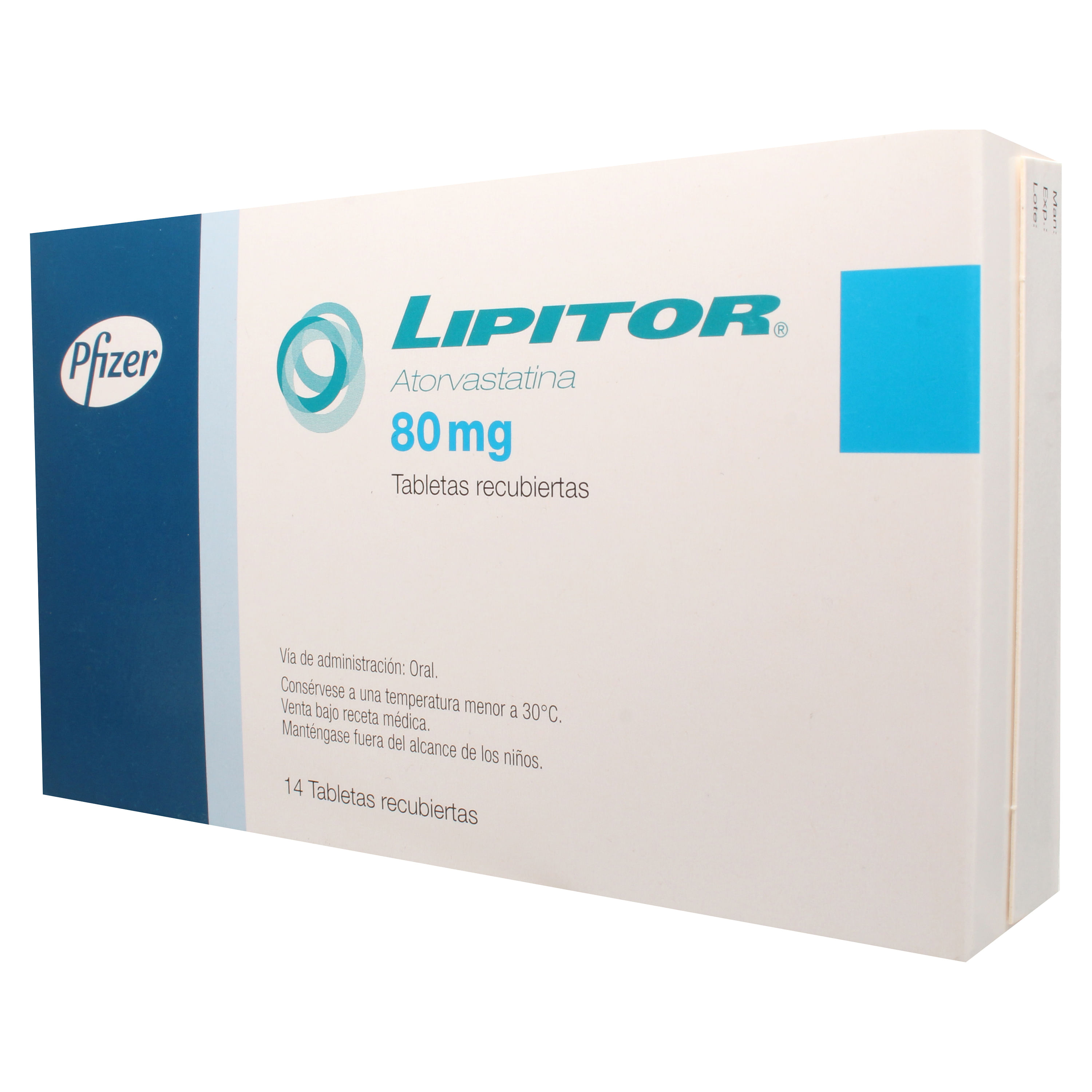 S-Lipitor Pfizer 80 Mg 14 Tabletas