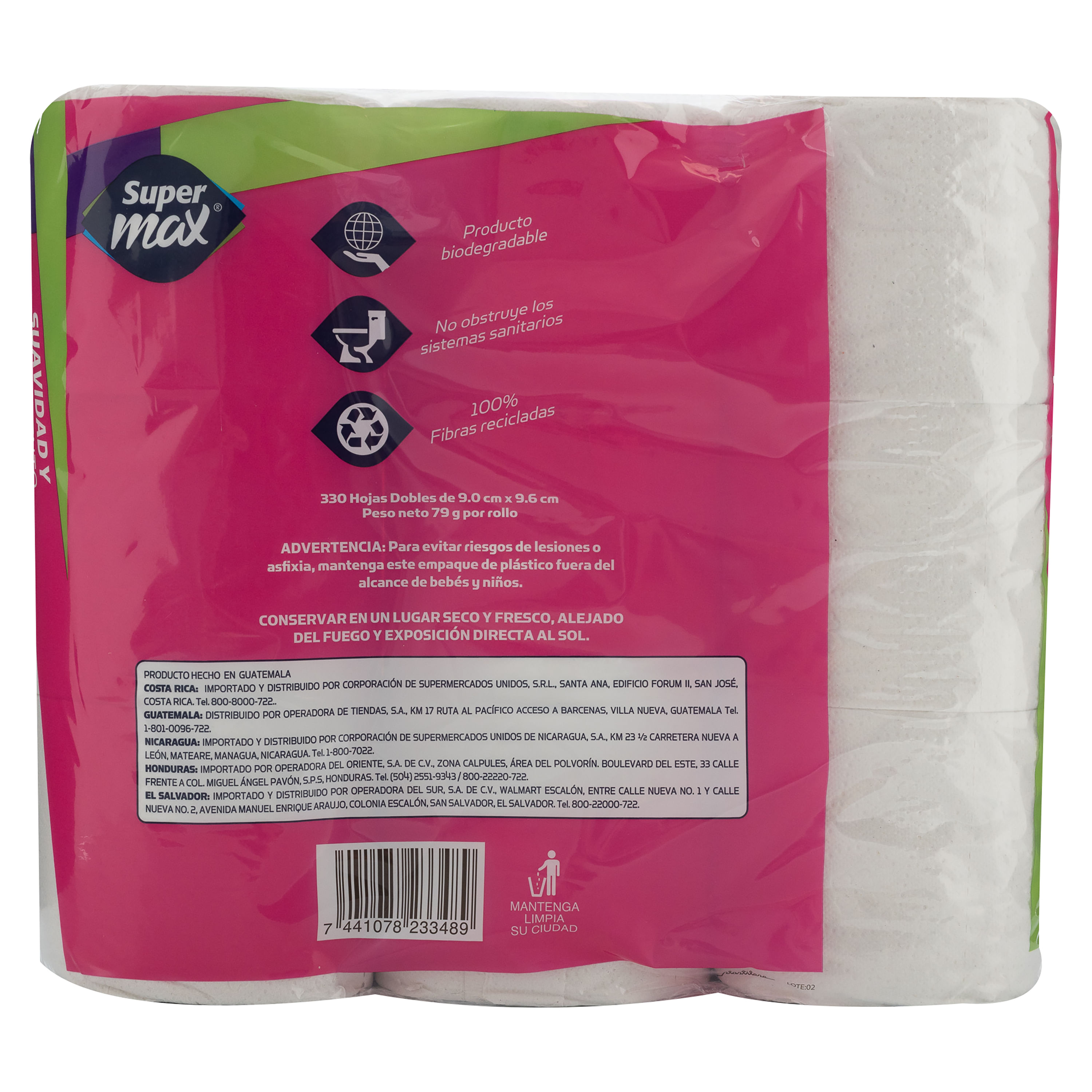 Comprarpapel Higiénico Supermax 330 Hojas Dobles 9 Rollos Walmart