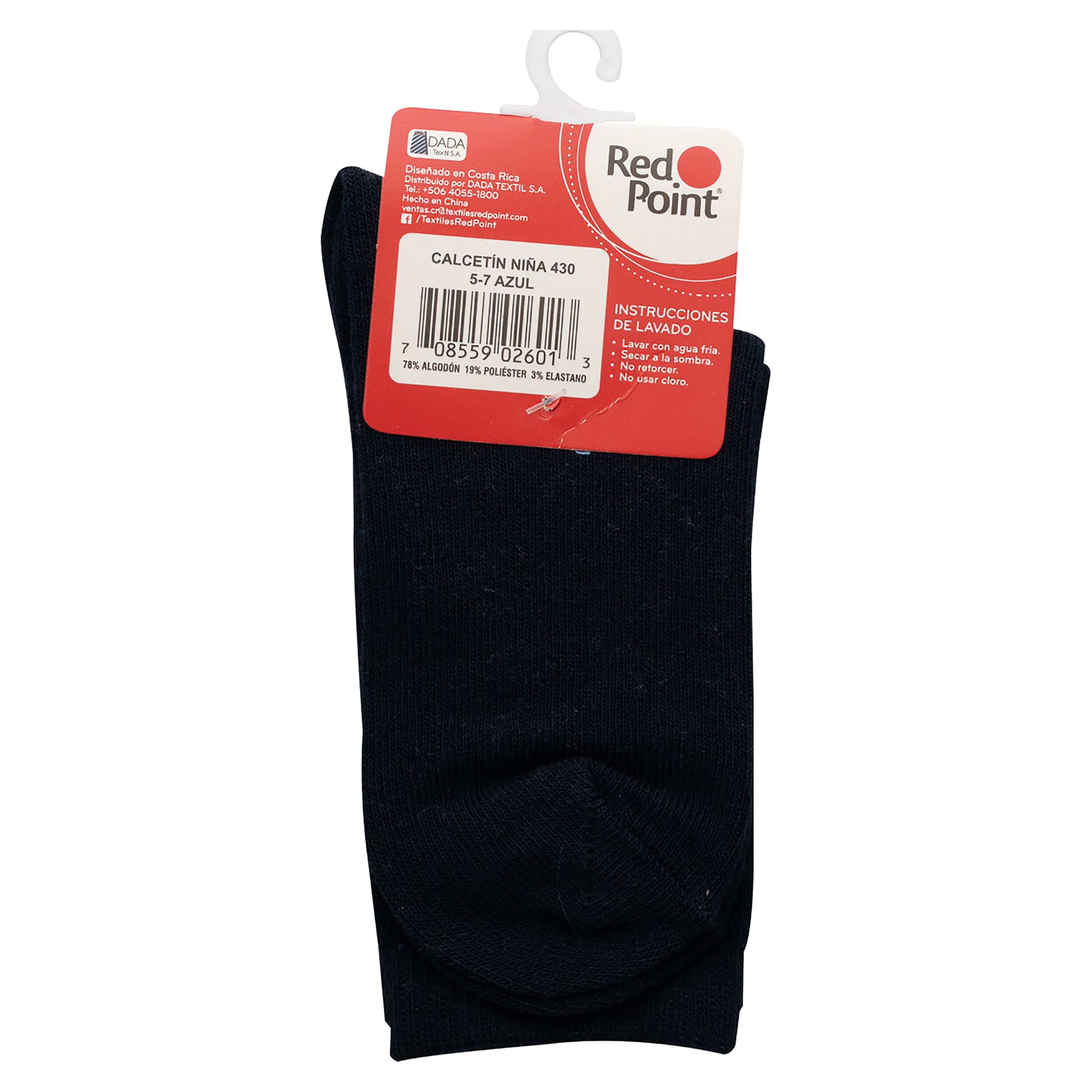 Comprar Calcetín Red Point Para Niña, Talla 5-7 Azul | Walmart Costa ...