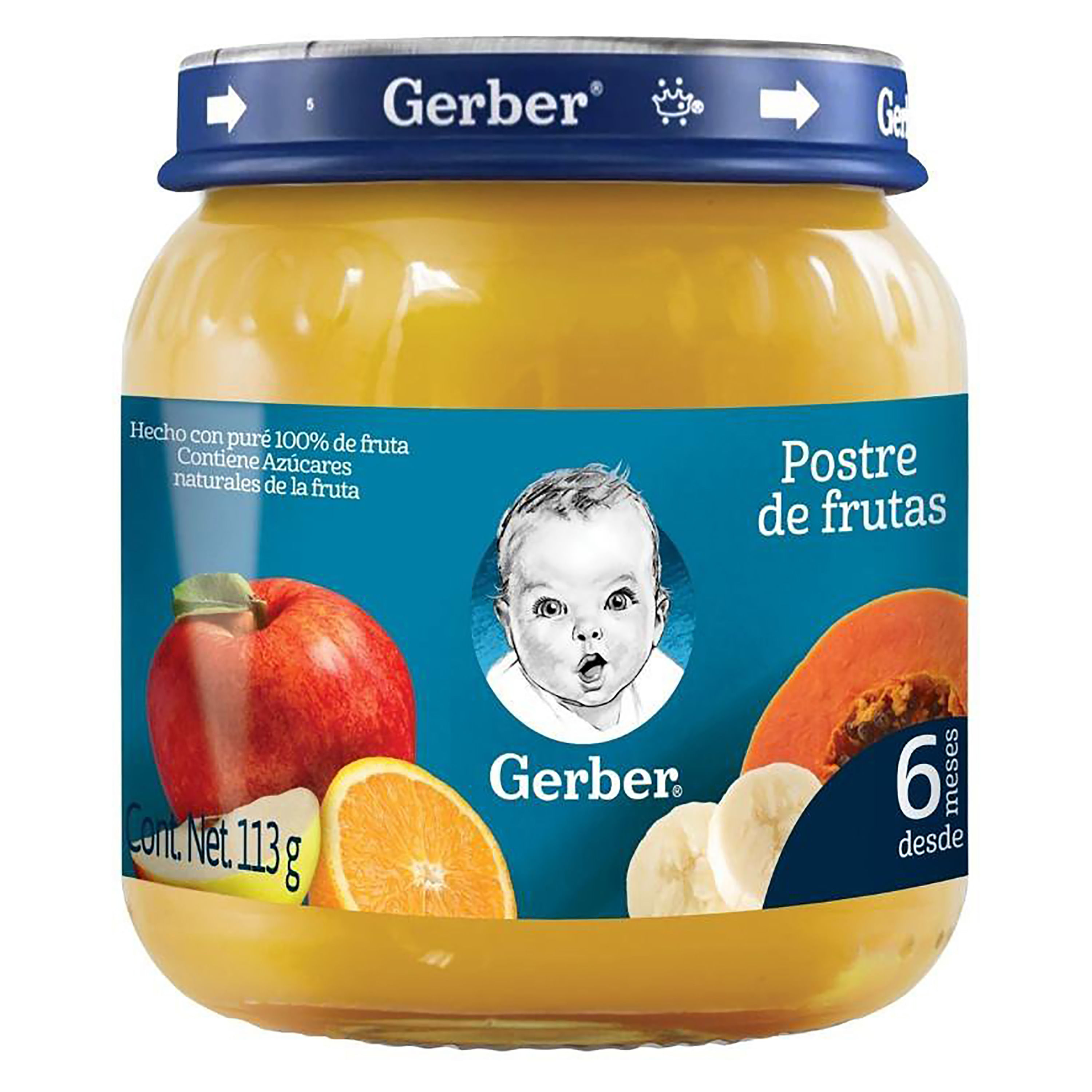 El Postre De Frutas Gerber® Paso 2 Es Recomendado A Partir De Los 6 ...
