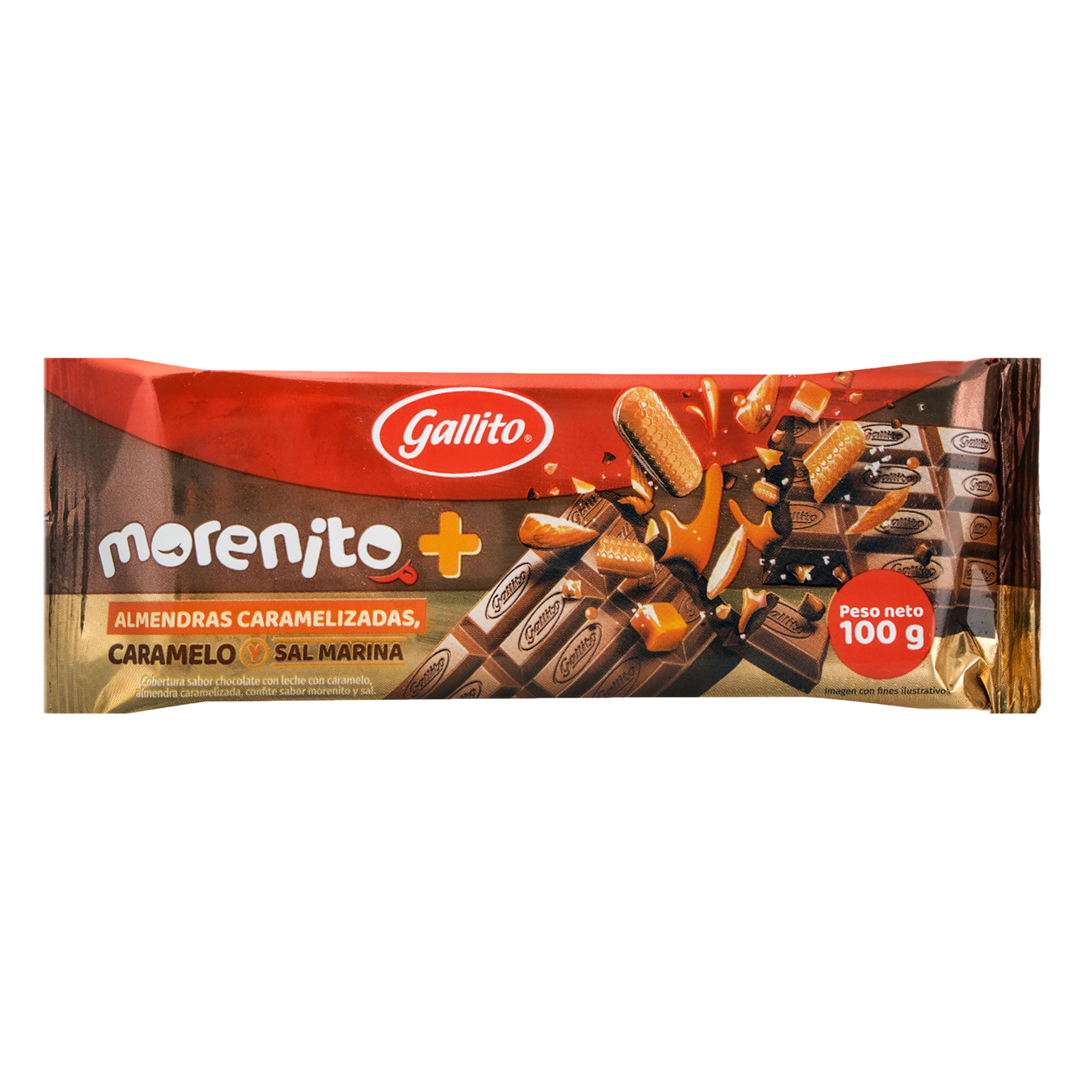 Comprar Chocolate Gallito Morenito Almendras Caramelizadas - 100g ...