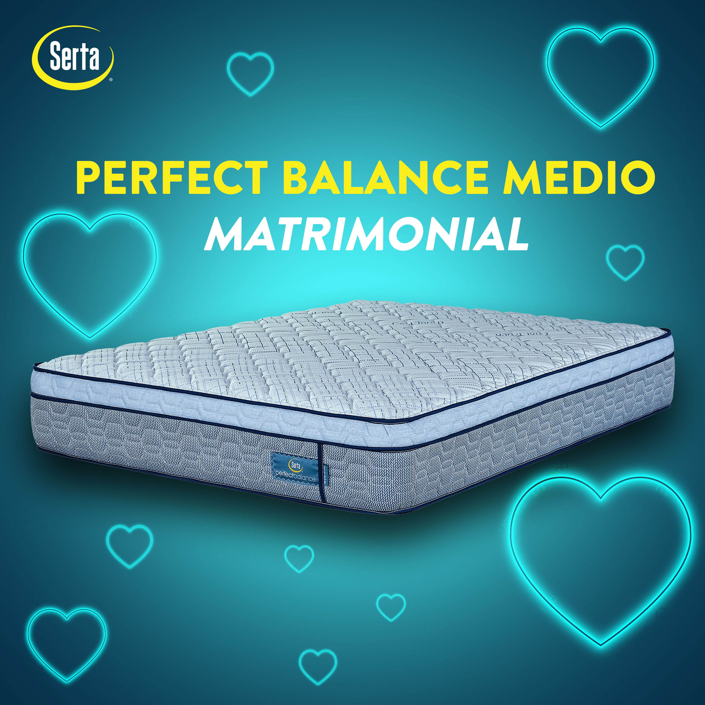 Colchón Serta Tamaño Matrimonial Perfect Balance Medio - Walmart ...
