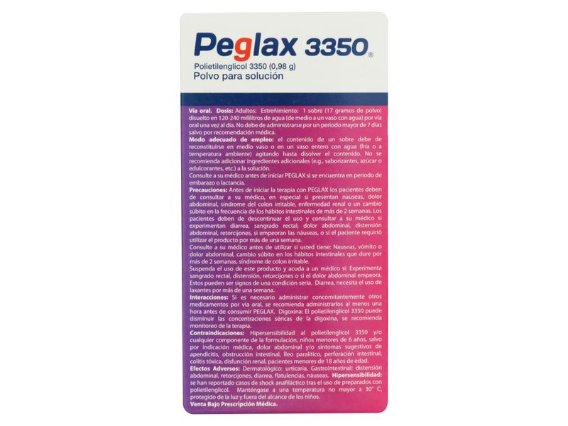 Comprar Peglax 3350 Sobres | Walmart Costa Rica