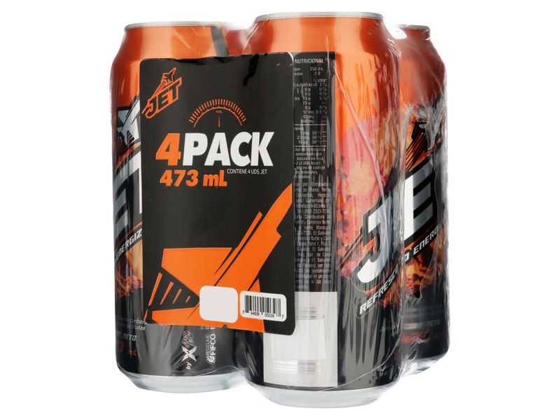 Comprar Bebida Energética Jet, 4 pack lata- 473ml | Walmart Costa Rica