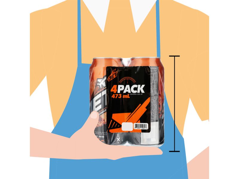 Comprar Bebida Energética Jet, 4 pack lata- 473ml | Walmart Costa Rica