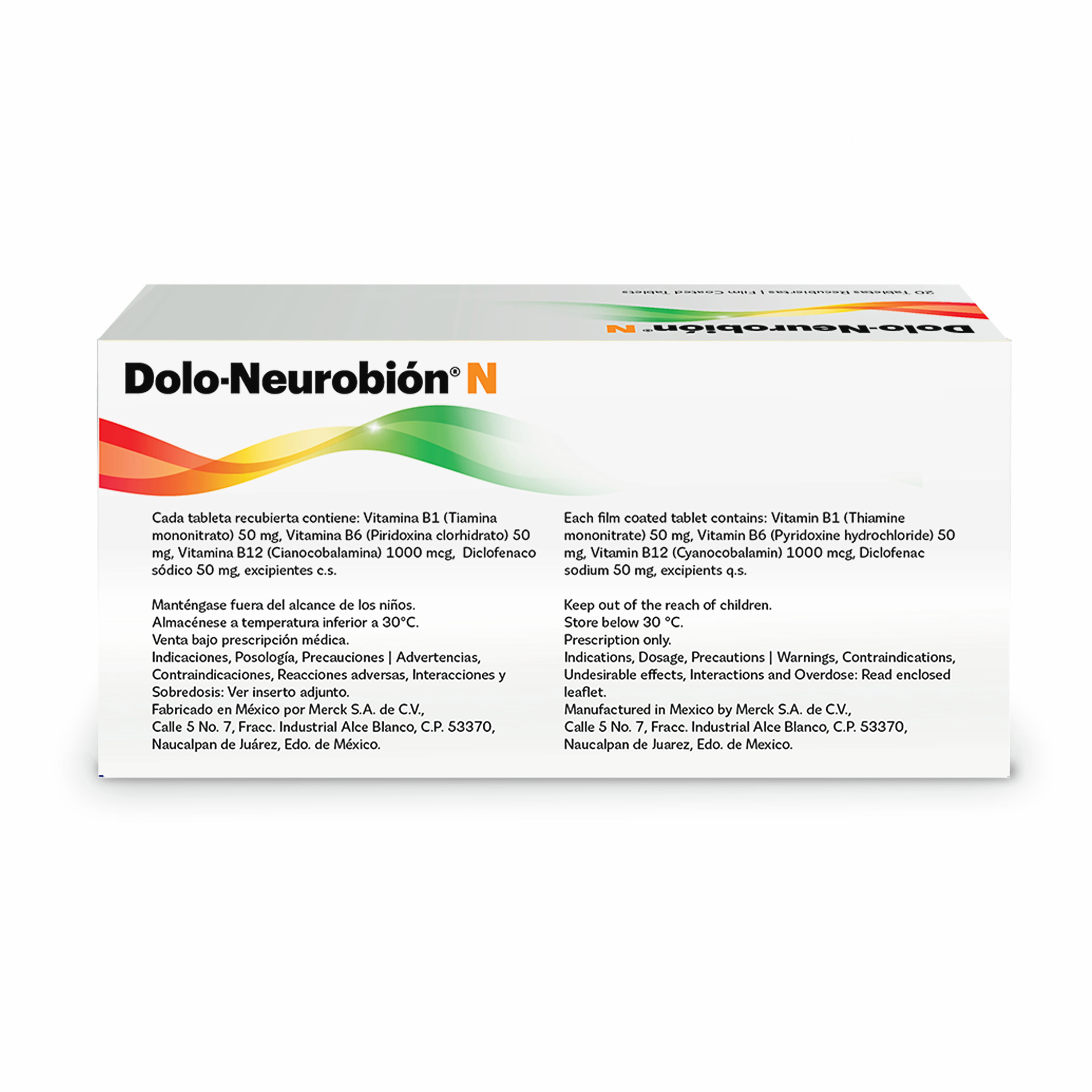 Comprar Tabletas Recubiertas Dolo Neurobión N Precio Indicado Por