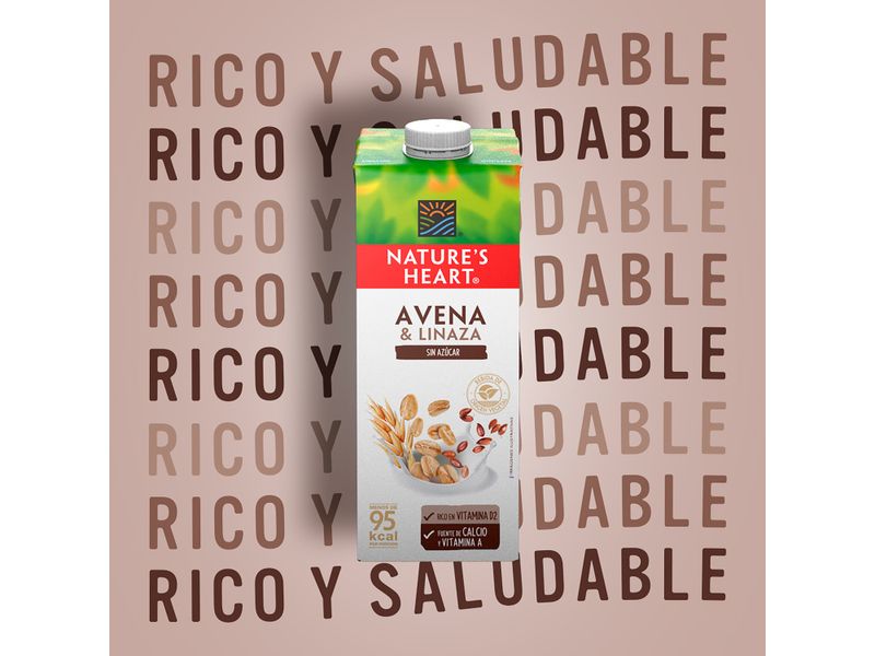 Comprar Bebida De Avena Y Linaza Natures Heart® Tetrapack Sin Azúcar