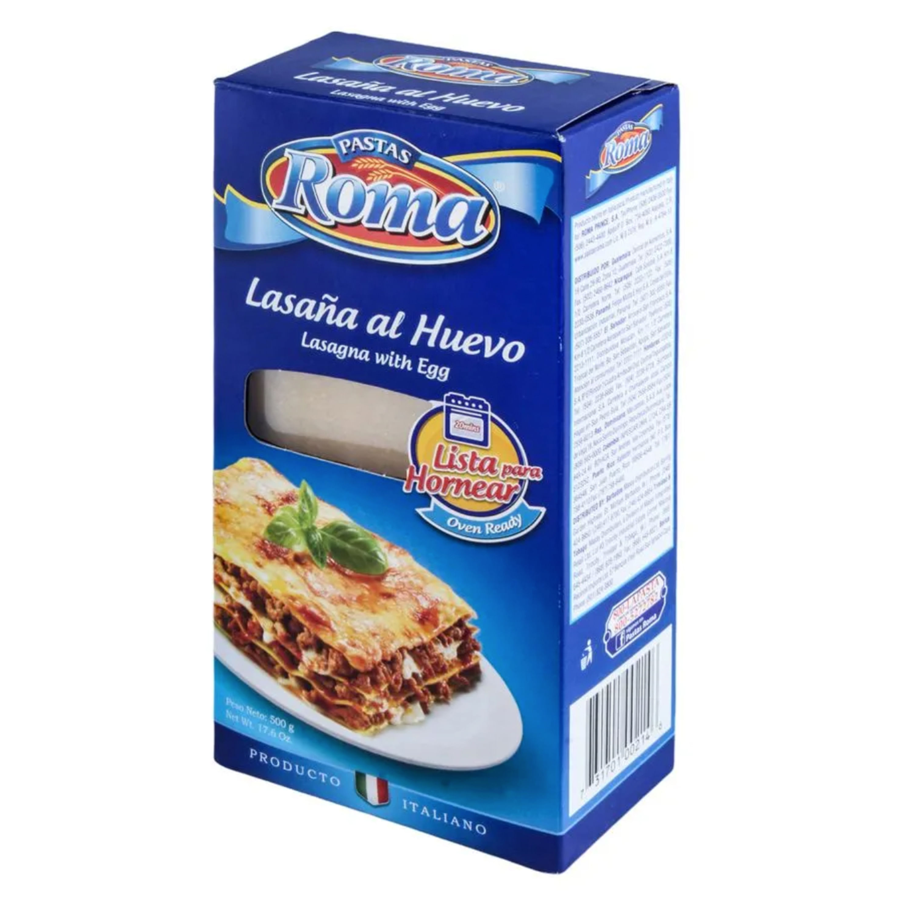 Comprar Lasagna Roma Al Huevo Caja - 500 g | Walmart Costa Rica ...