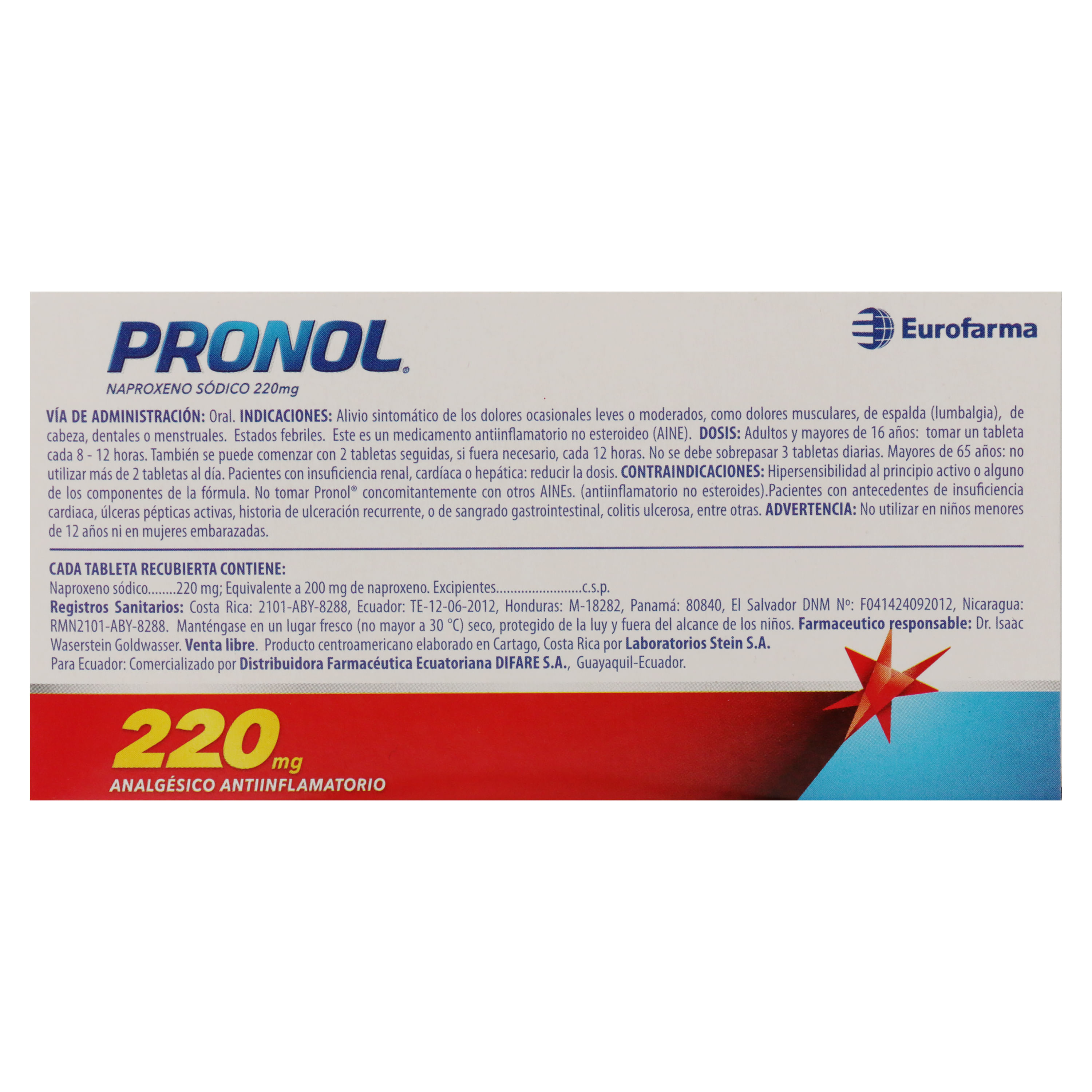 Comprar Pronol 220X Tab | Walmart Costa Rica