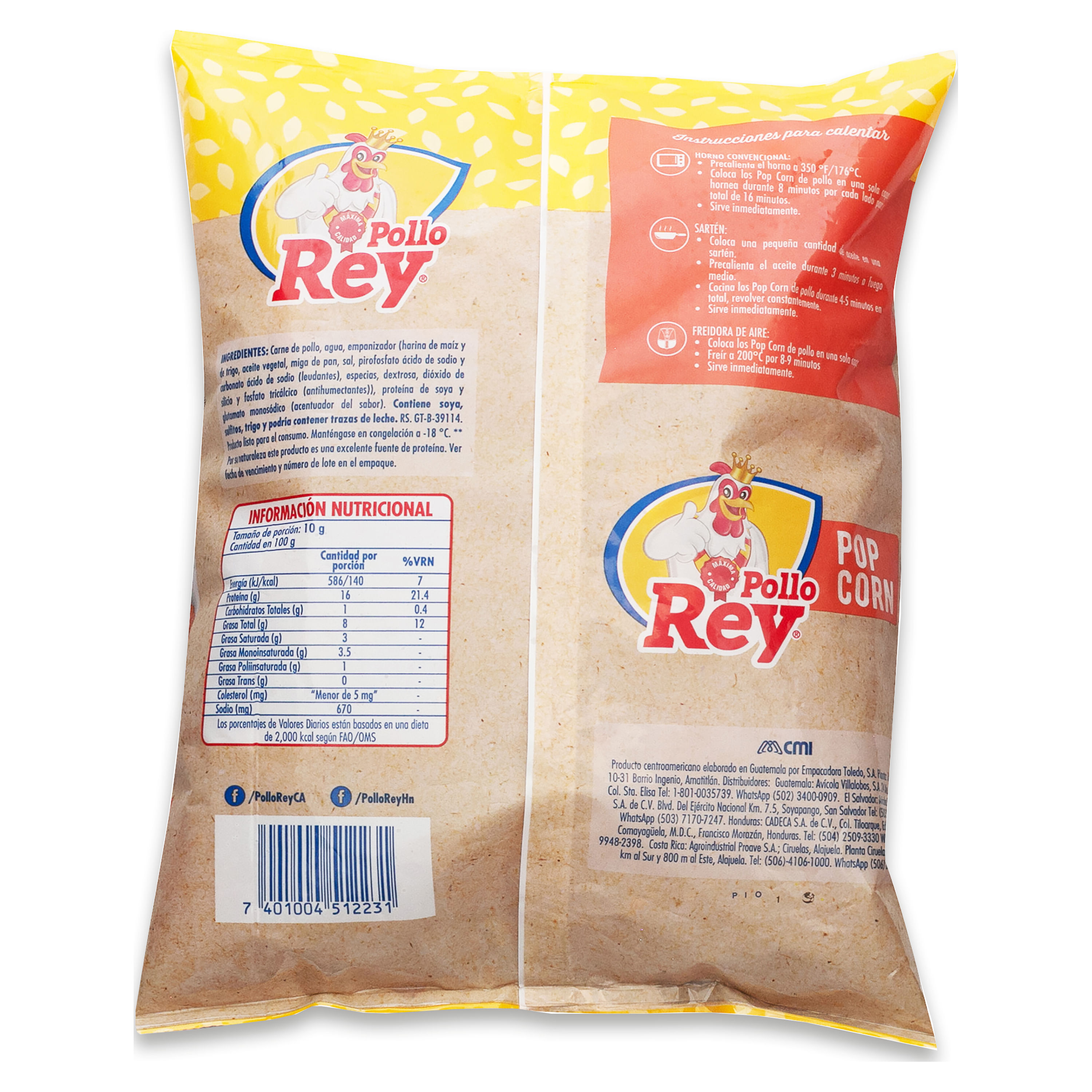 Comprar Pollo Rey Pop Corn -950gr | Walmart Costa Rica