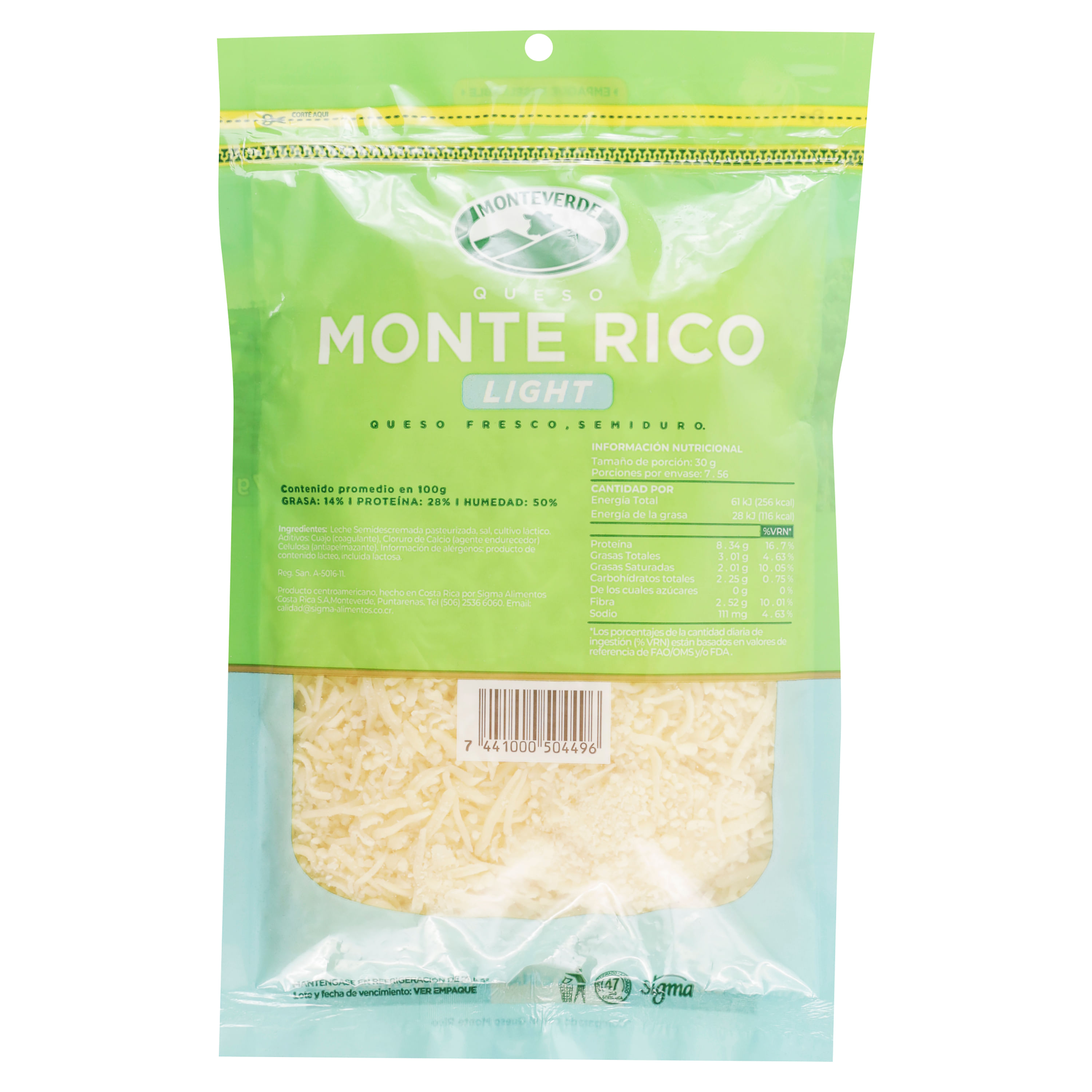 Comprar Queso Monte Rico light rallado - 227 g | Walmart Costa Rica ...