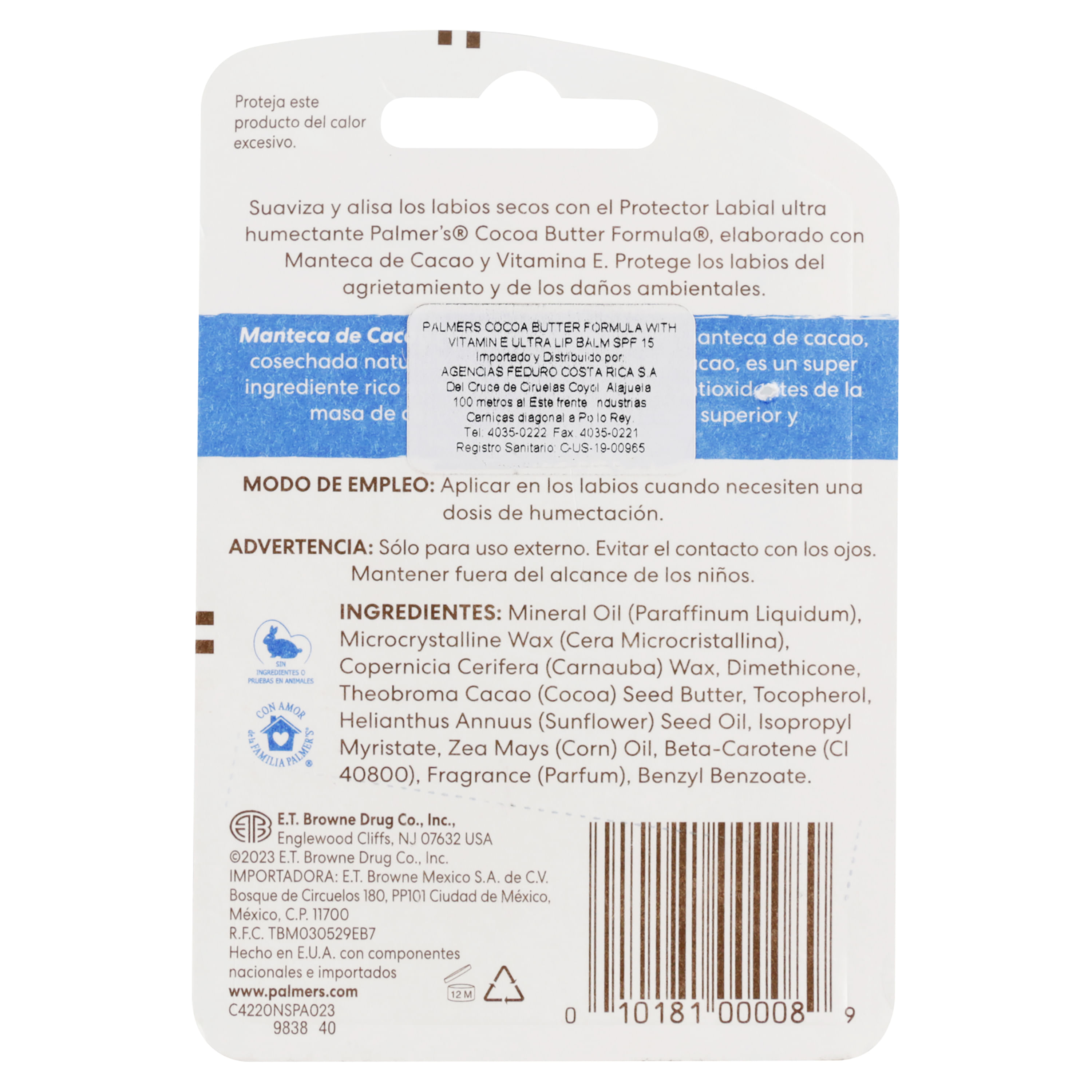 Comprar Protector labial Palmer's cacao FPS 15 - 4 g | Walmart Costa ...