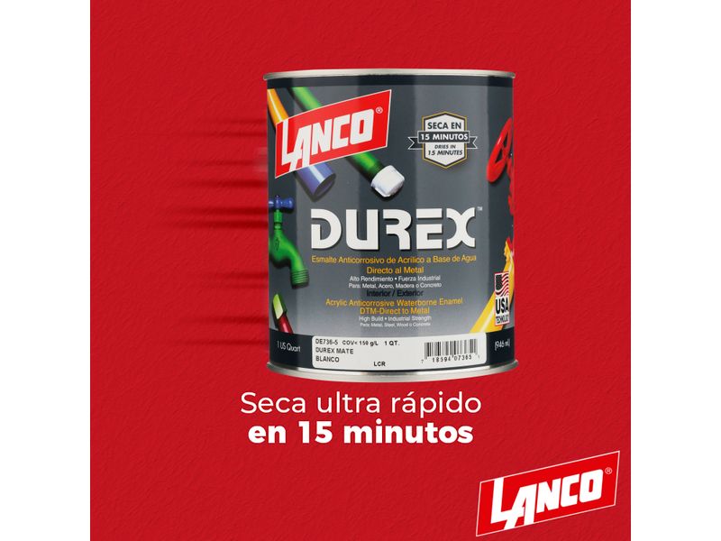 Durex Lanco Anticorrosivo Blanco Cuarto