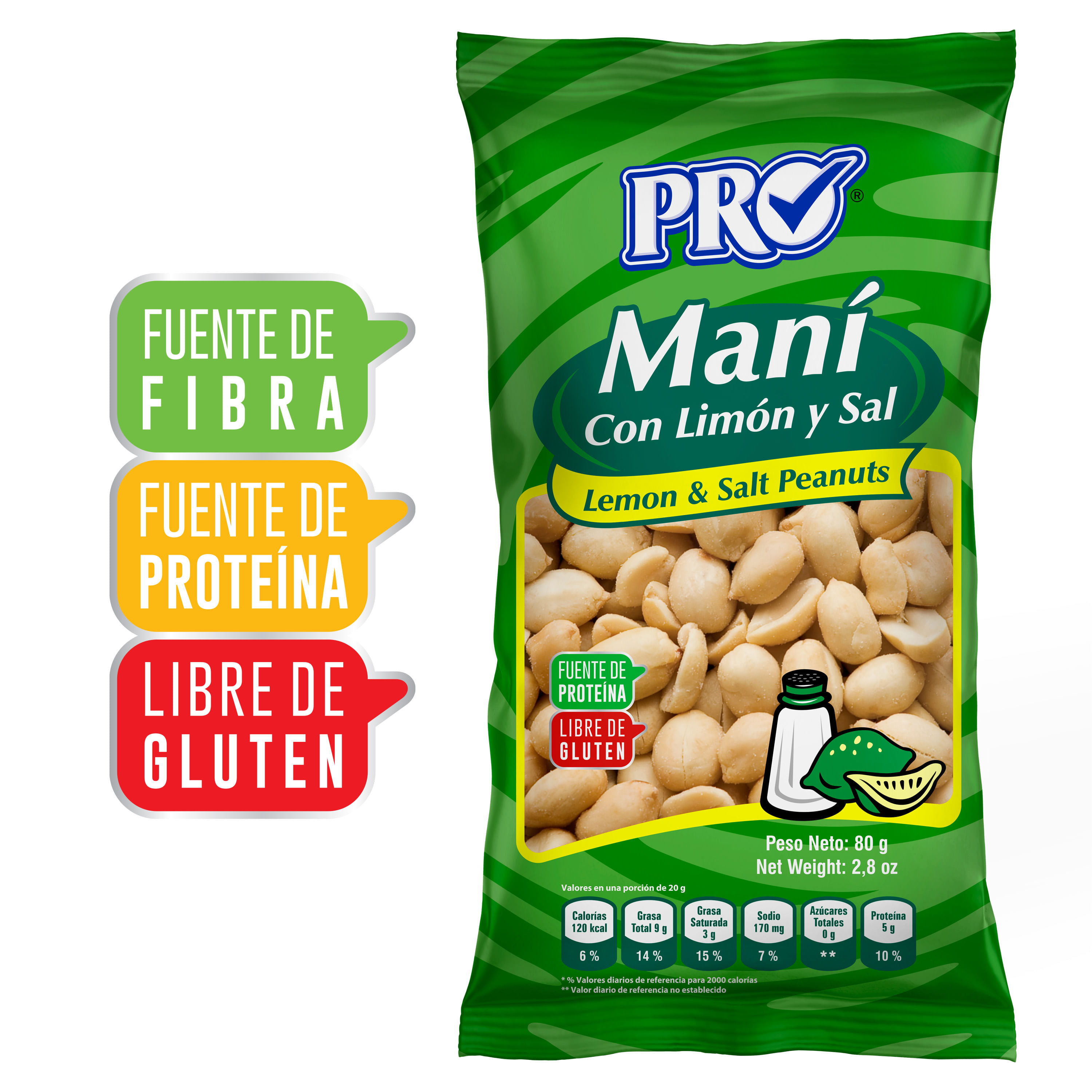 Comprar Maní Pro Limón y Sal - 80 g | Walmart Costa Rica - Maxipalí ...
