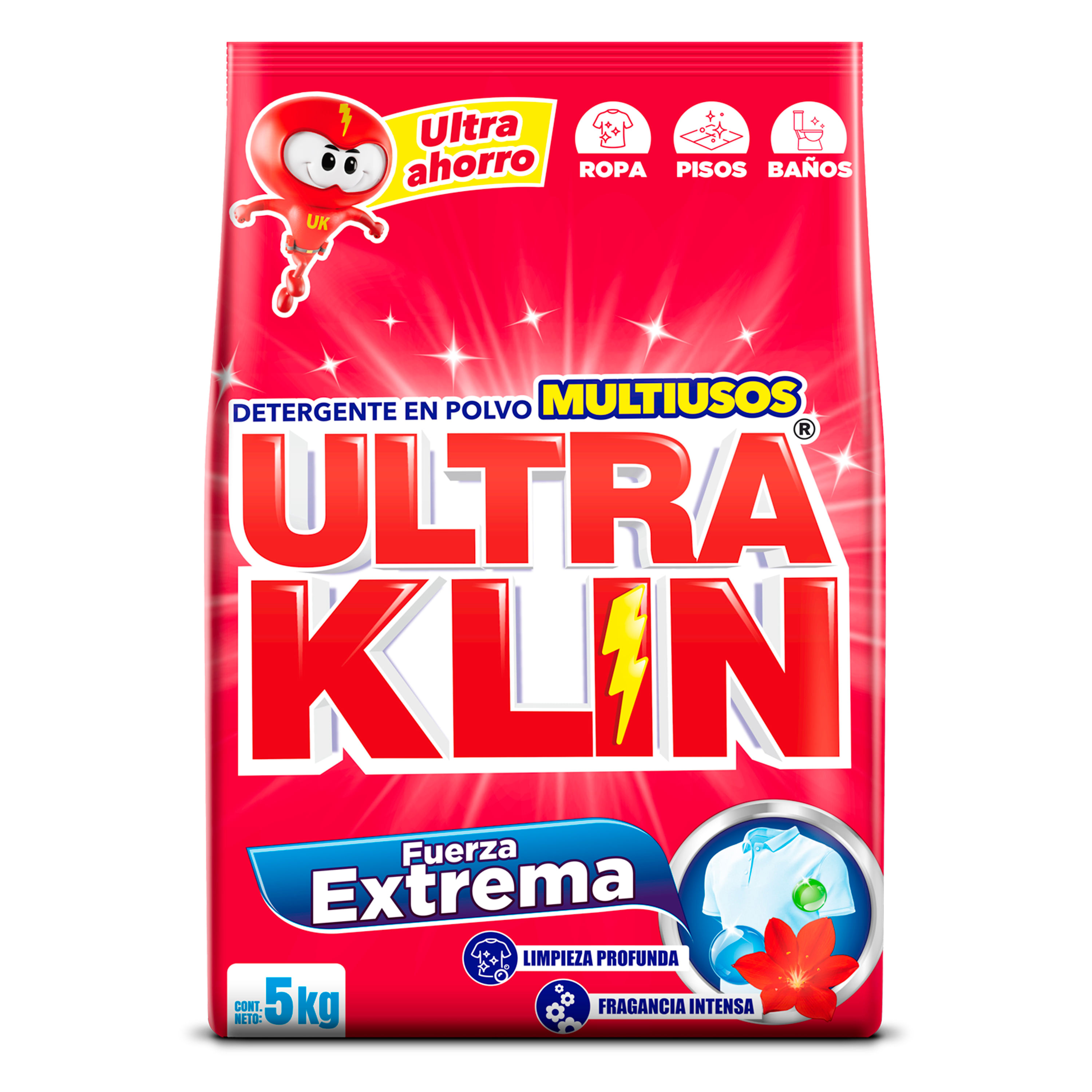 Comprar Detergente en Polvo Ultraklin Fuerza Extrema -4500g | Walmart ...