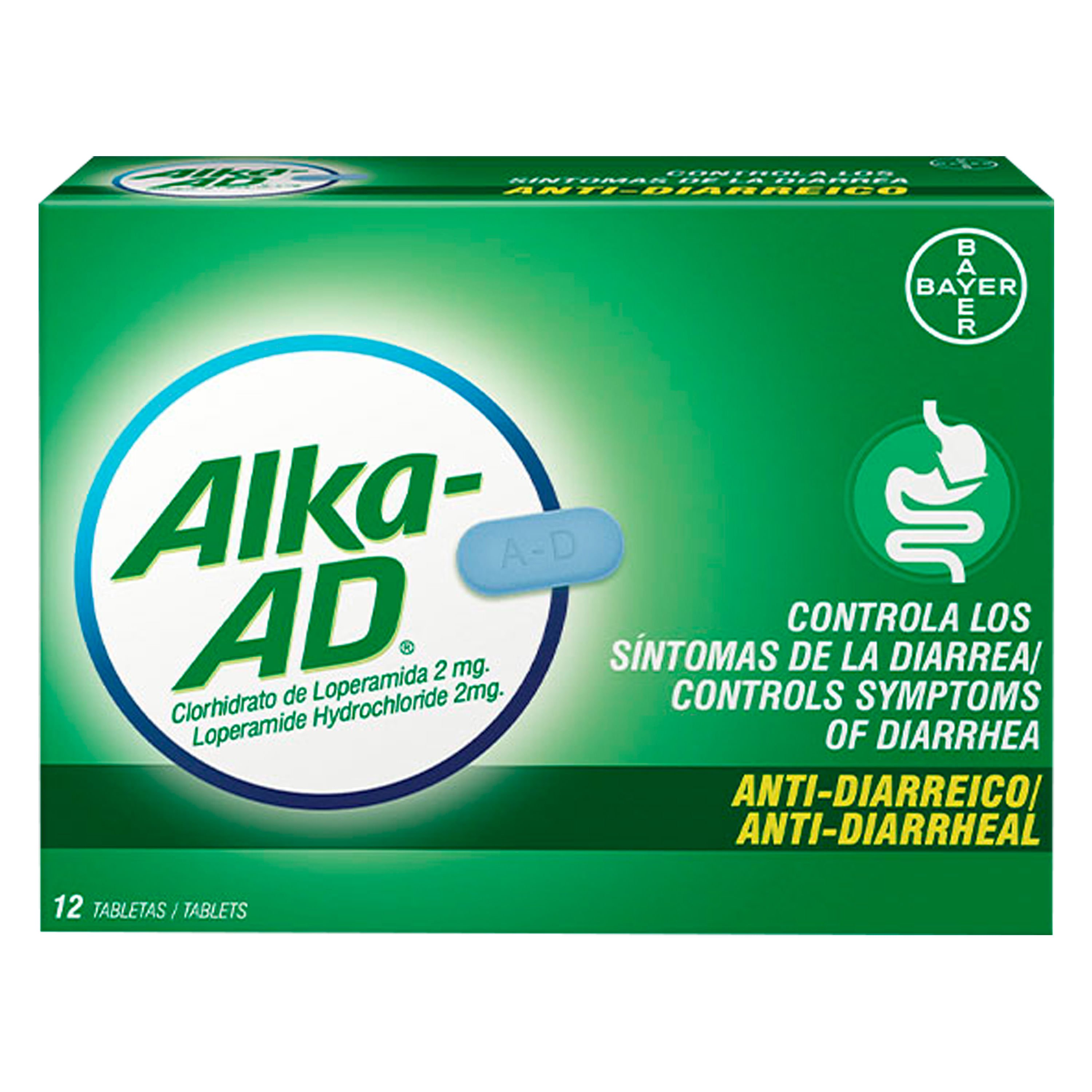 Comprar Antidiarreico Alka AD -12 Tabletas | Walmart Costa Rica