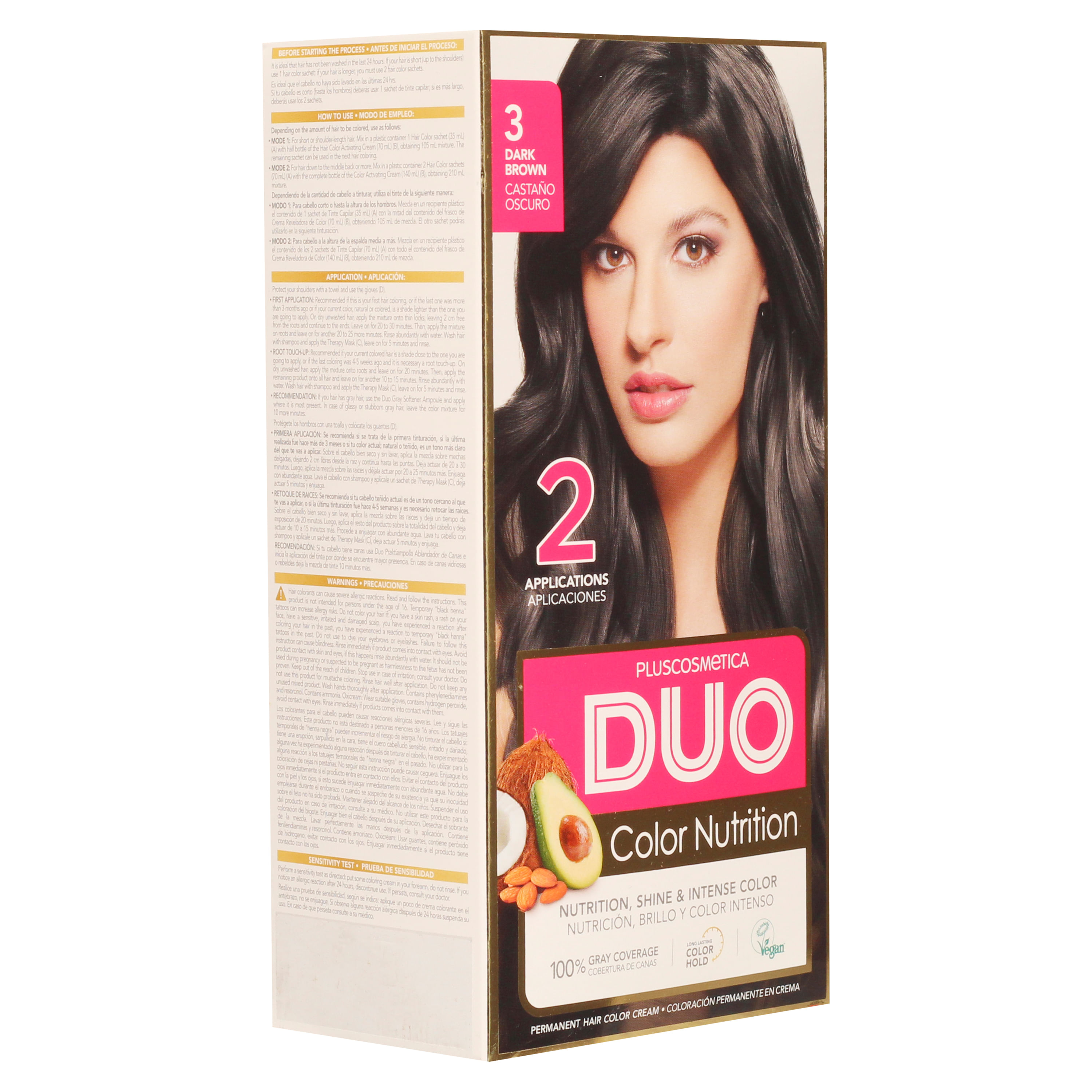 Comprar Tinte Cabello Kit Duo No.3 Castaño Obscuro Para Cabellero - 210 ...