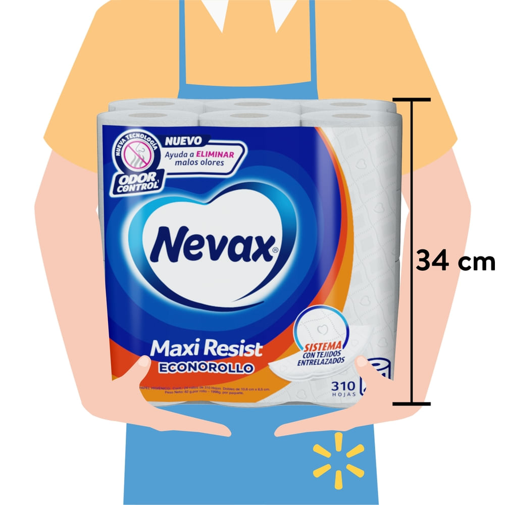 Comprar Papel Higienico Nevax 24 rollos -310 hojas | Walmart Costa Rica