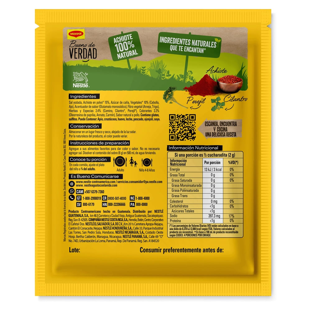 Comprar Consomé Maggi achiote mix - 32 g | Walmart Costa Rica - Walmart ...