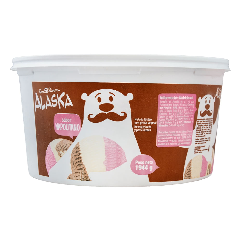 Comprar Helado Dos Pinos Alaska napolitano - 1944 g | Walmart Costa ...
