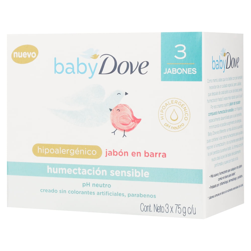 Comprar Jabón Dove Baby En Barra Hidratación Sensible 3 Pack - 225 g ...