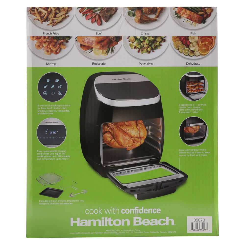 Horno y freidora de aire Hamilton Beach digital con capacidad de 11 L ...