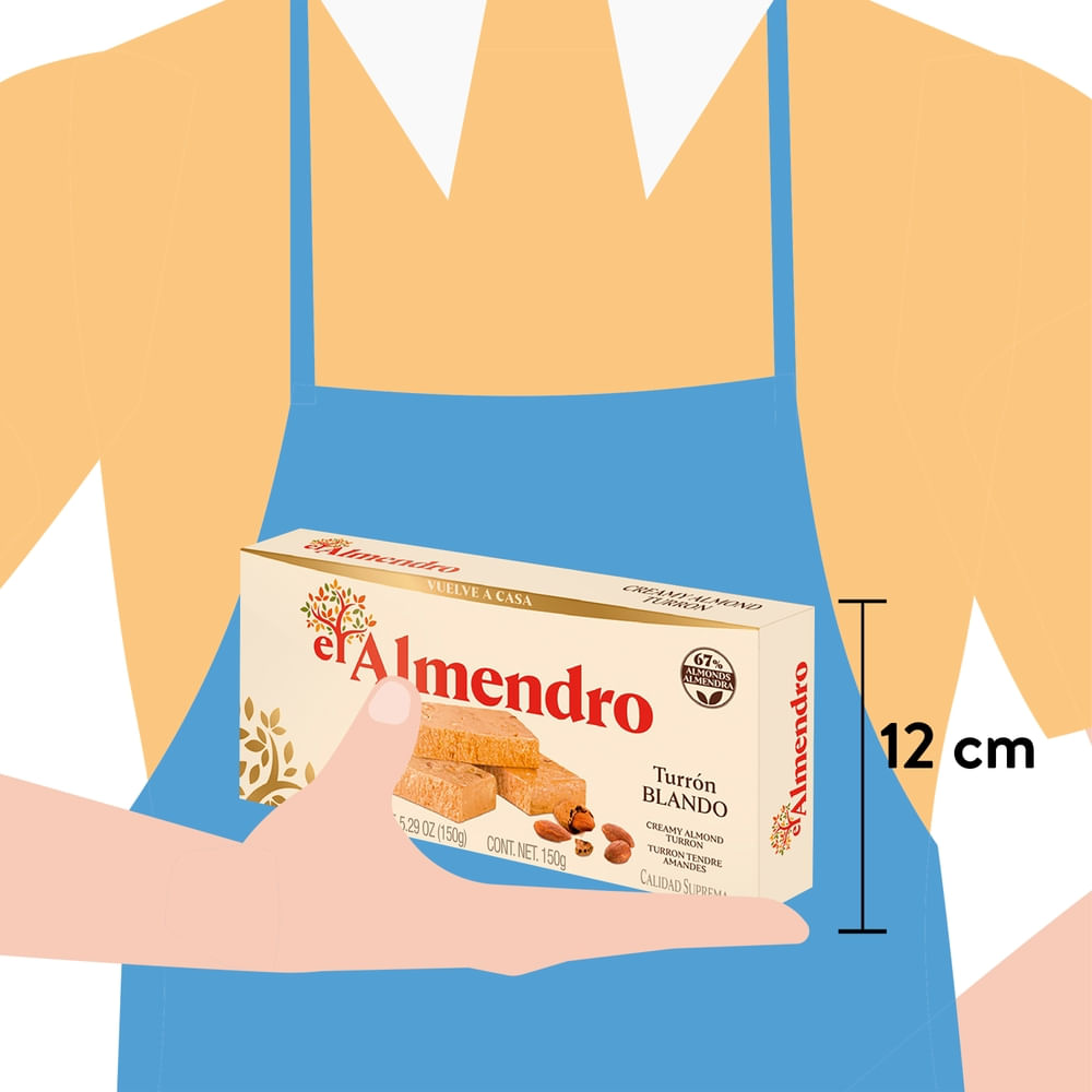 Comprar Turrón Blando El Almendro, Calidad Suprema, Sin Glúten - 150g ...