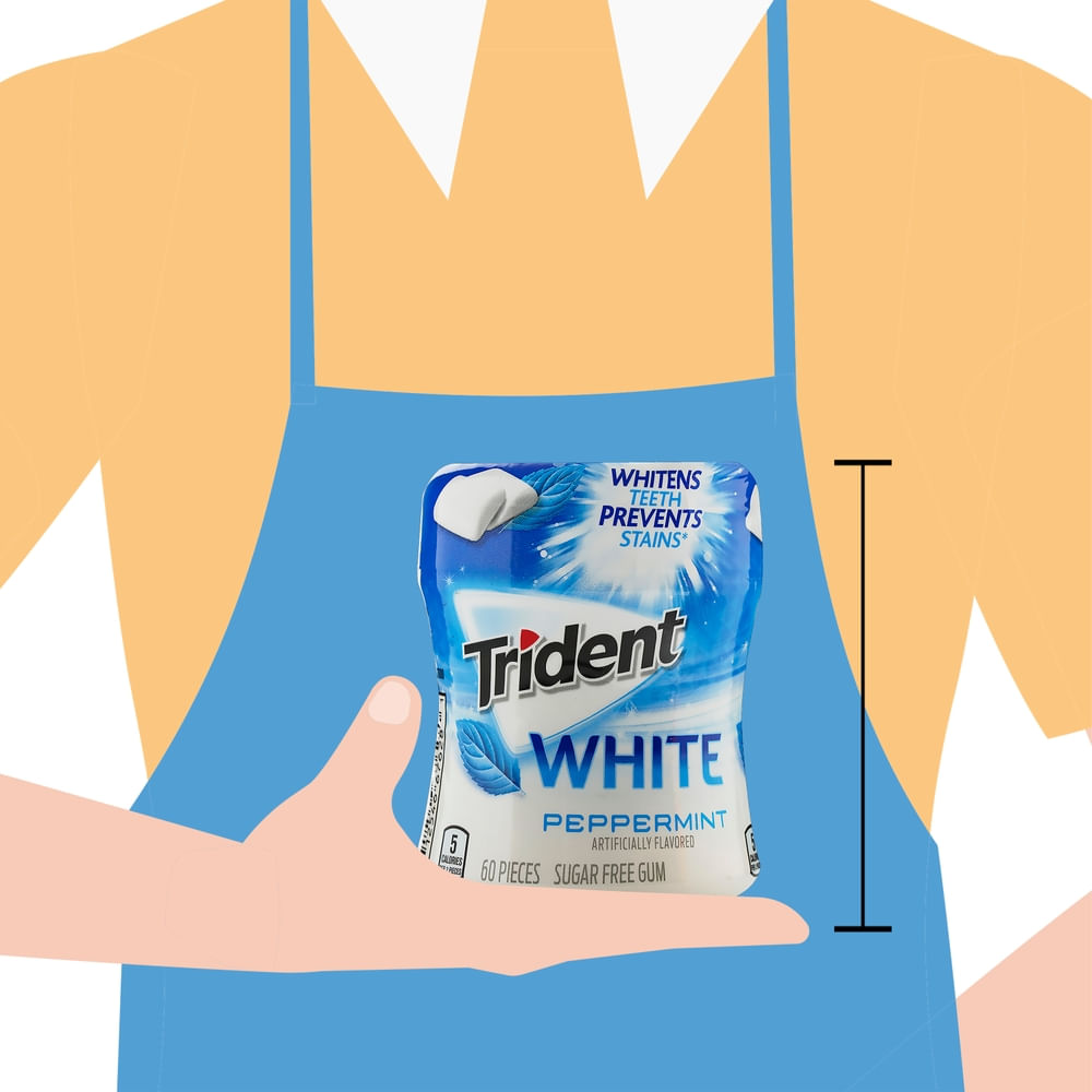 Goma Mascar Trident White Pepper 60P 83G