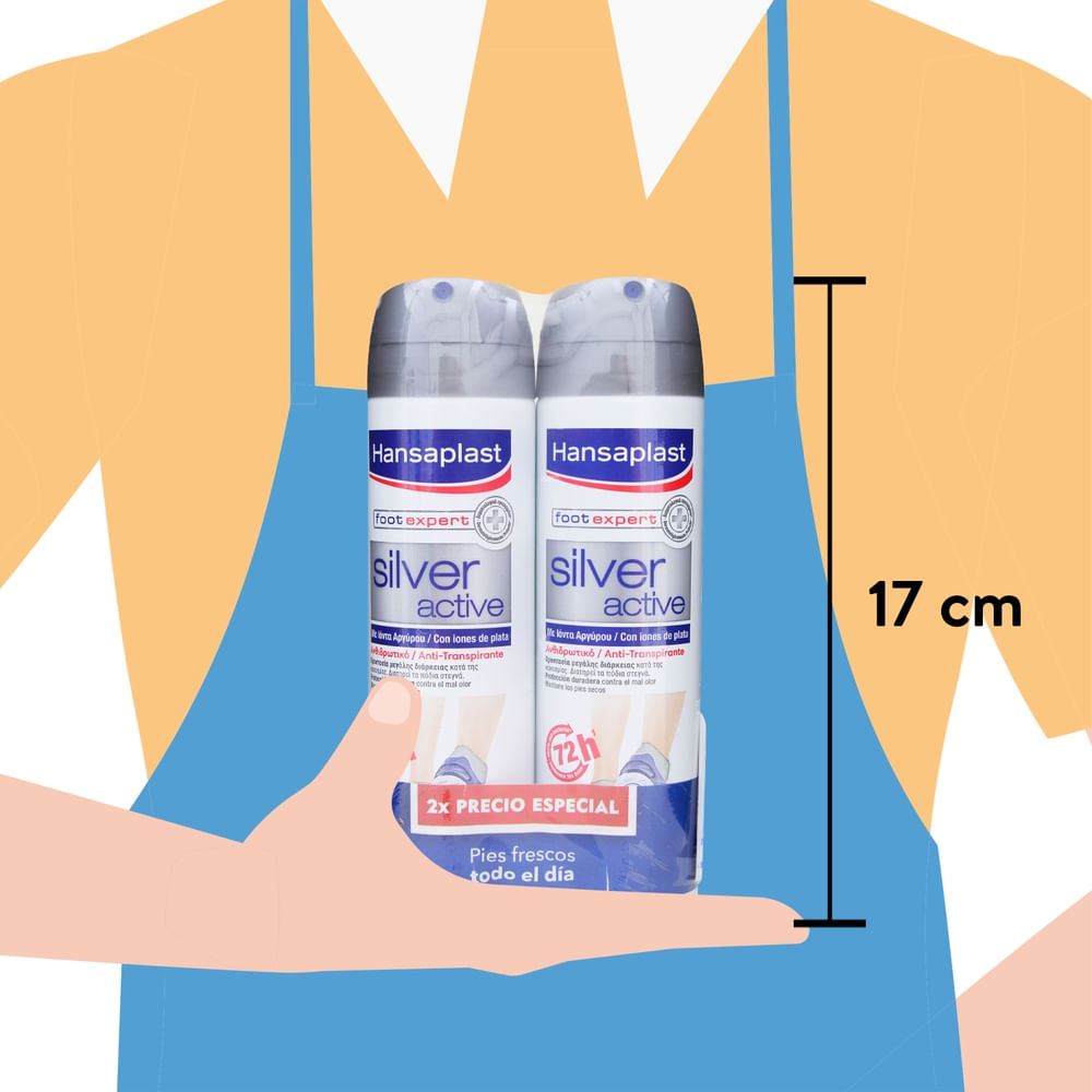 Comprar 2pack Hansaplast Deo Silver 300ml | Walmart Costa Rica - Masxmenos | Costa Rica
