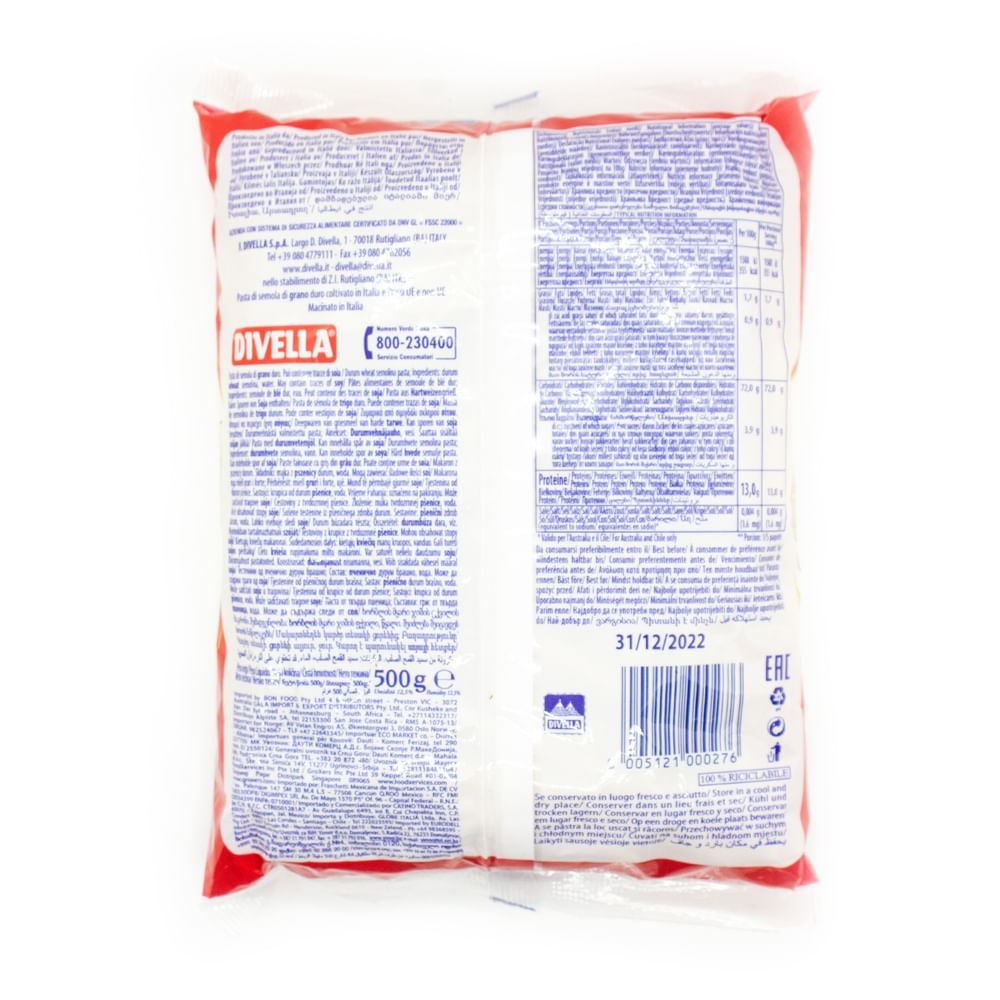 Comprar Pasta Divella penne ziti rigate no.27 - 500 g | Walmart Costa ...