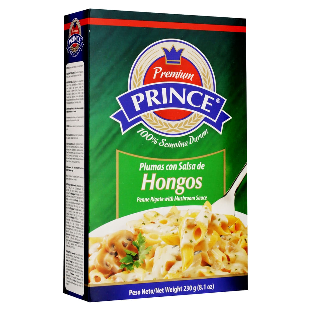Comprar Pasta Prince plumas con salsa de hongos - 230 g | Walmart Costa ...