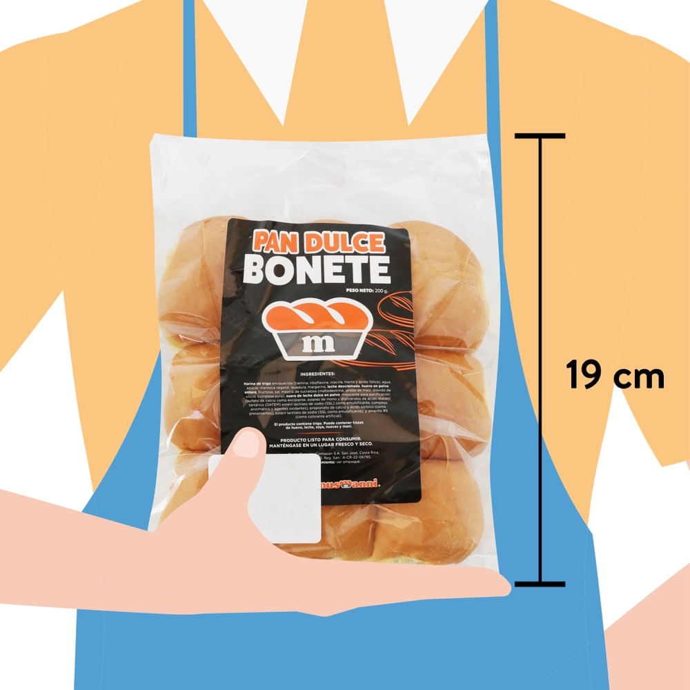Comprar Pan Musmanni Bonetes Dulces 9 unidades -200 gr | Walmart Costa ...