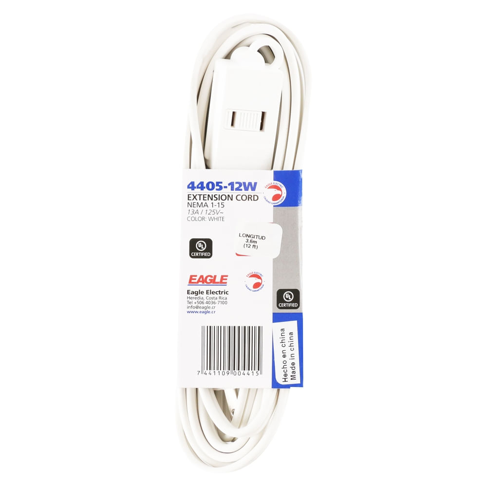 Comprar Extens Eagle 3 60mts 13a 125v Bco 4401ea | Walmart Costa Rica ...