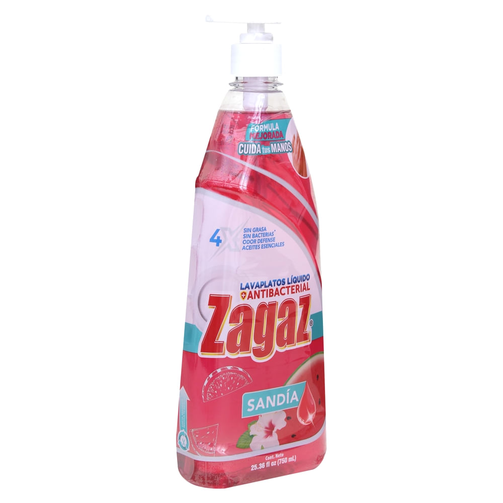 Lavaplatos Zagaz líquido sandía - 750 ml - Walmart | Costa Rica