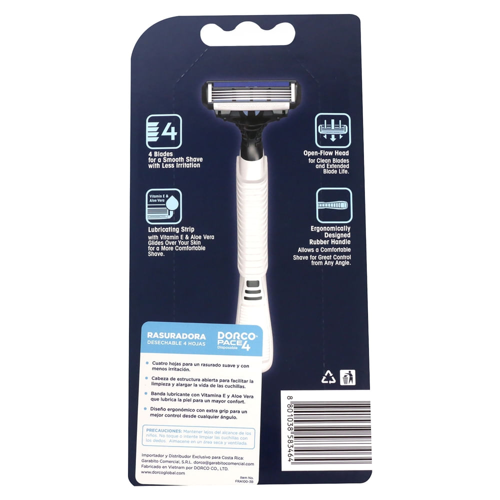 Comprar Rasuradora Marca Dorco Pace 3 unidades | Walmart Costa Rica ...
