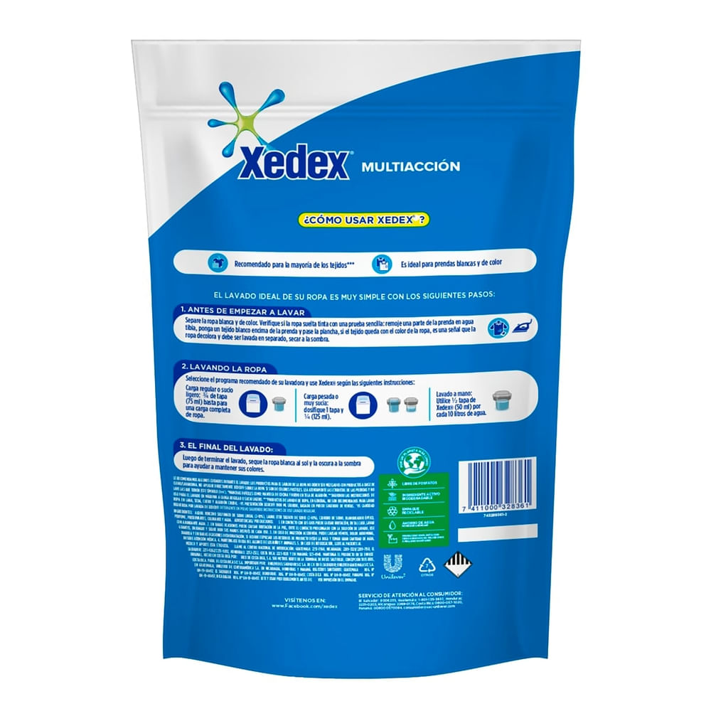 Comprar Detergente Xedex Líquido Multi acción - 450 ml | Walmart Costa ...