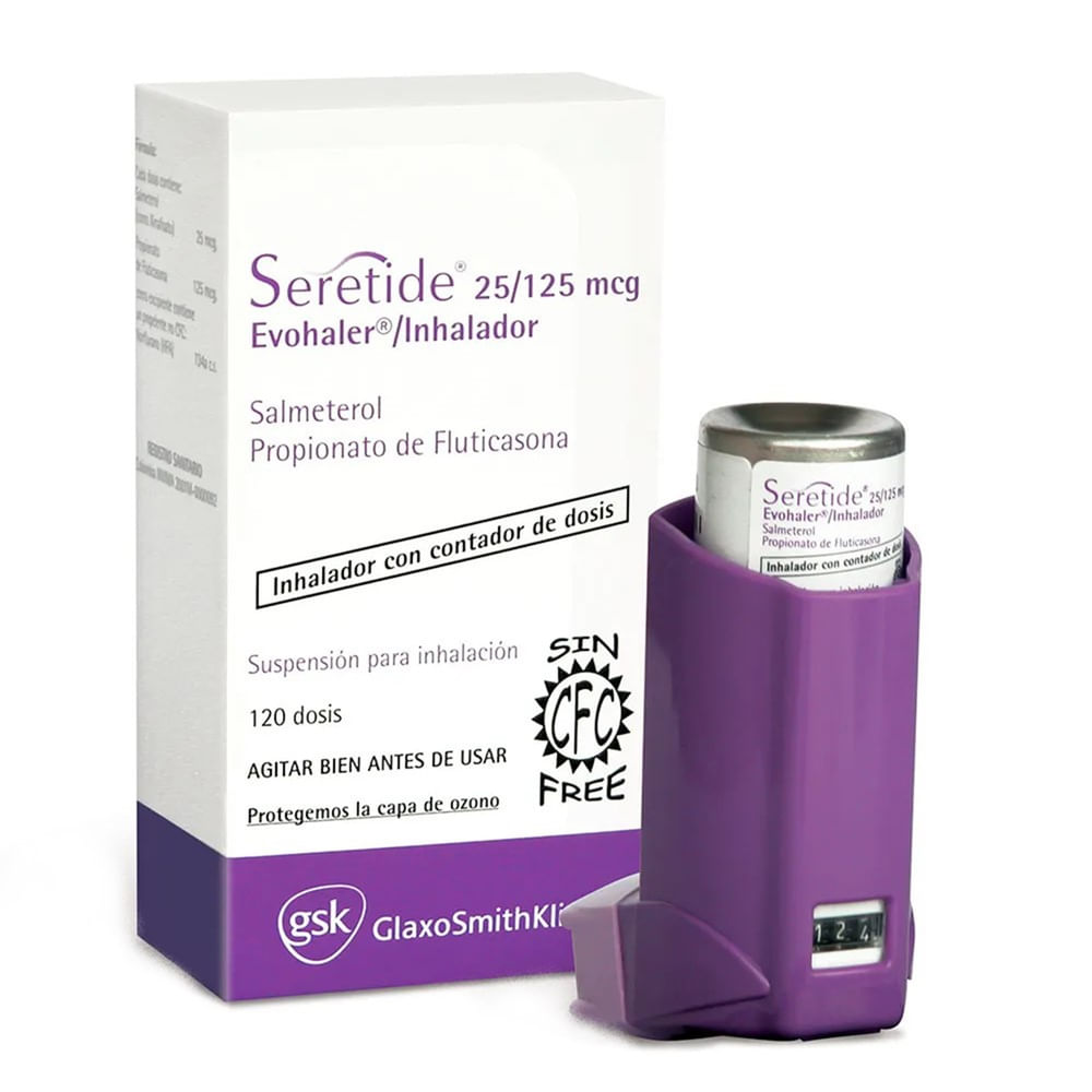 Comprar Inhalador Oral Glaxosmithkline Seretide -120 dosis | Walmart ...