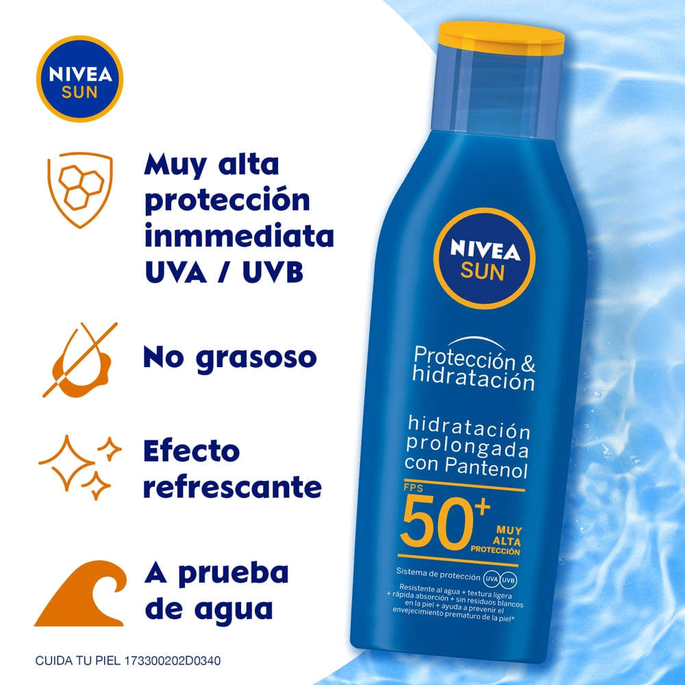 Comprar Protector solar Nivea sun hidratante FPS 50 - 125 ml | Walmart ...