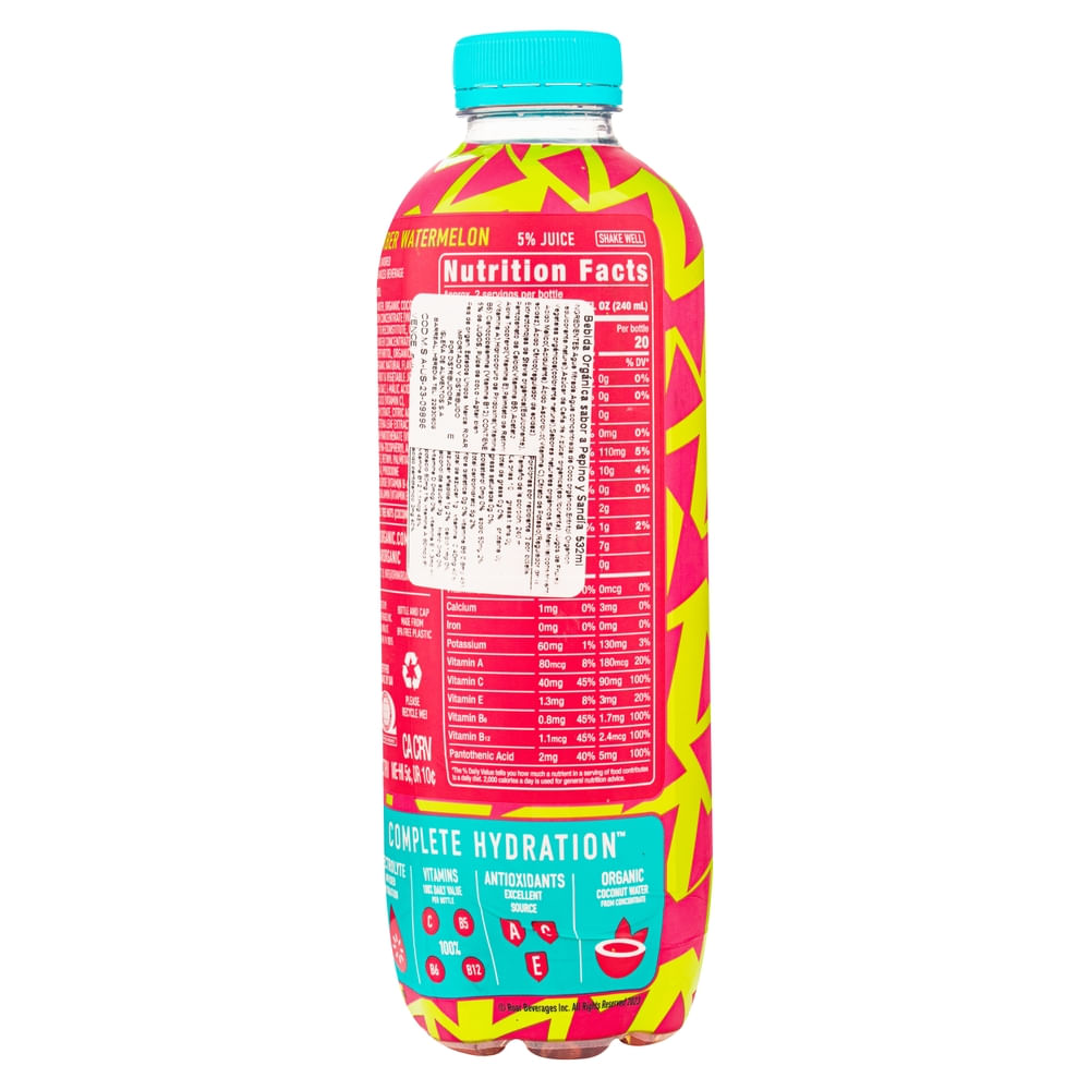 Comprar Bebida Roar organic sabor sandia - 532 ml | Walmart Costa Rica ...
